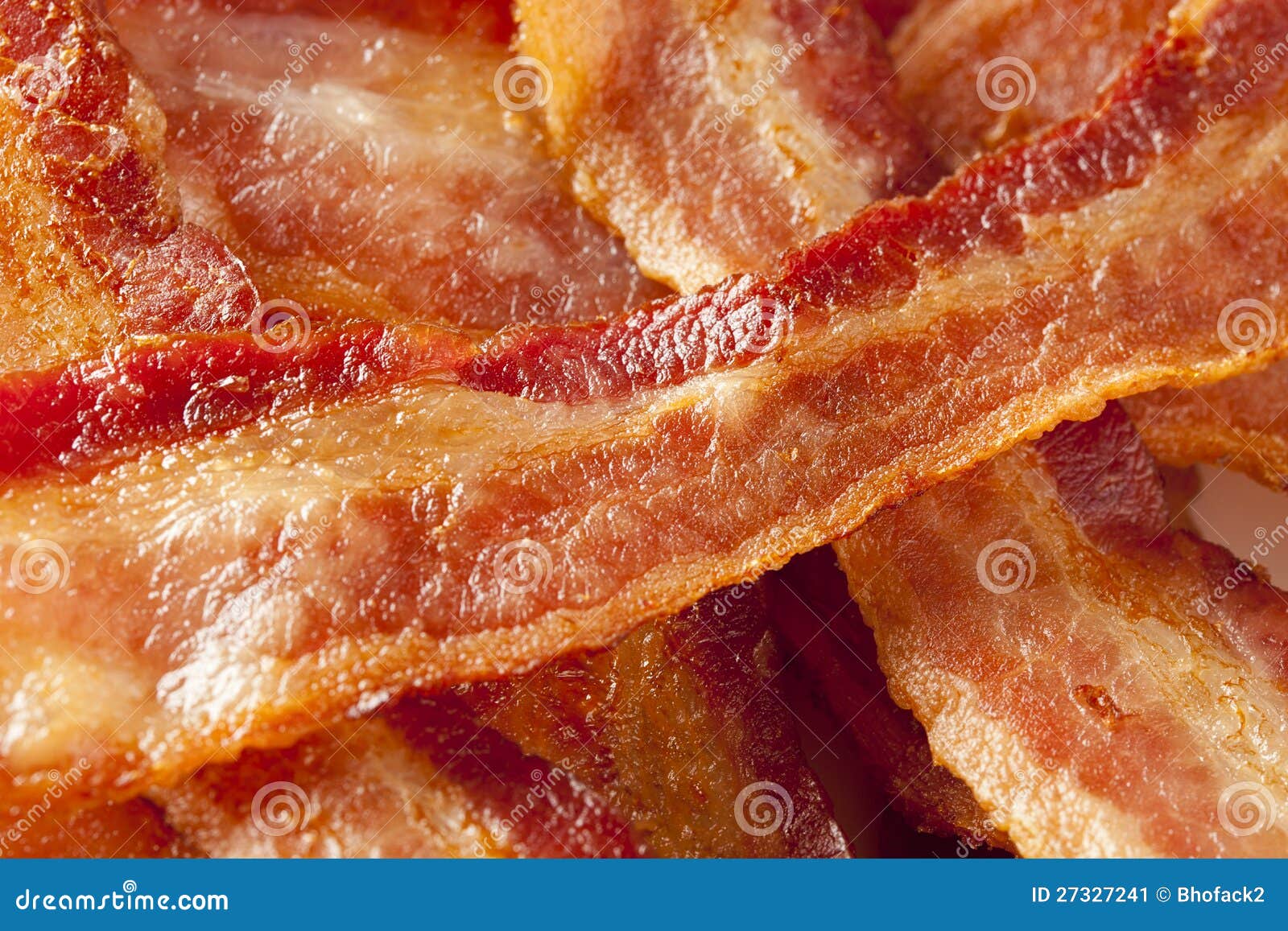 Cooked Greasy Bacon stock image. Image of gourmet, fattening - 27327241