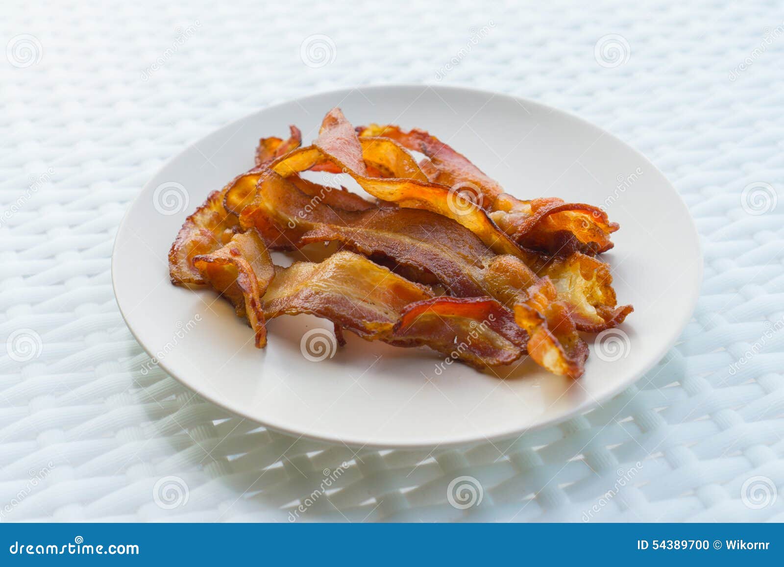 Cooked Greasy Bacon stock photo. Image of ingredient - 54389700