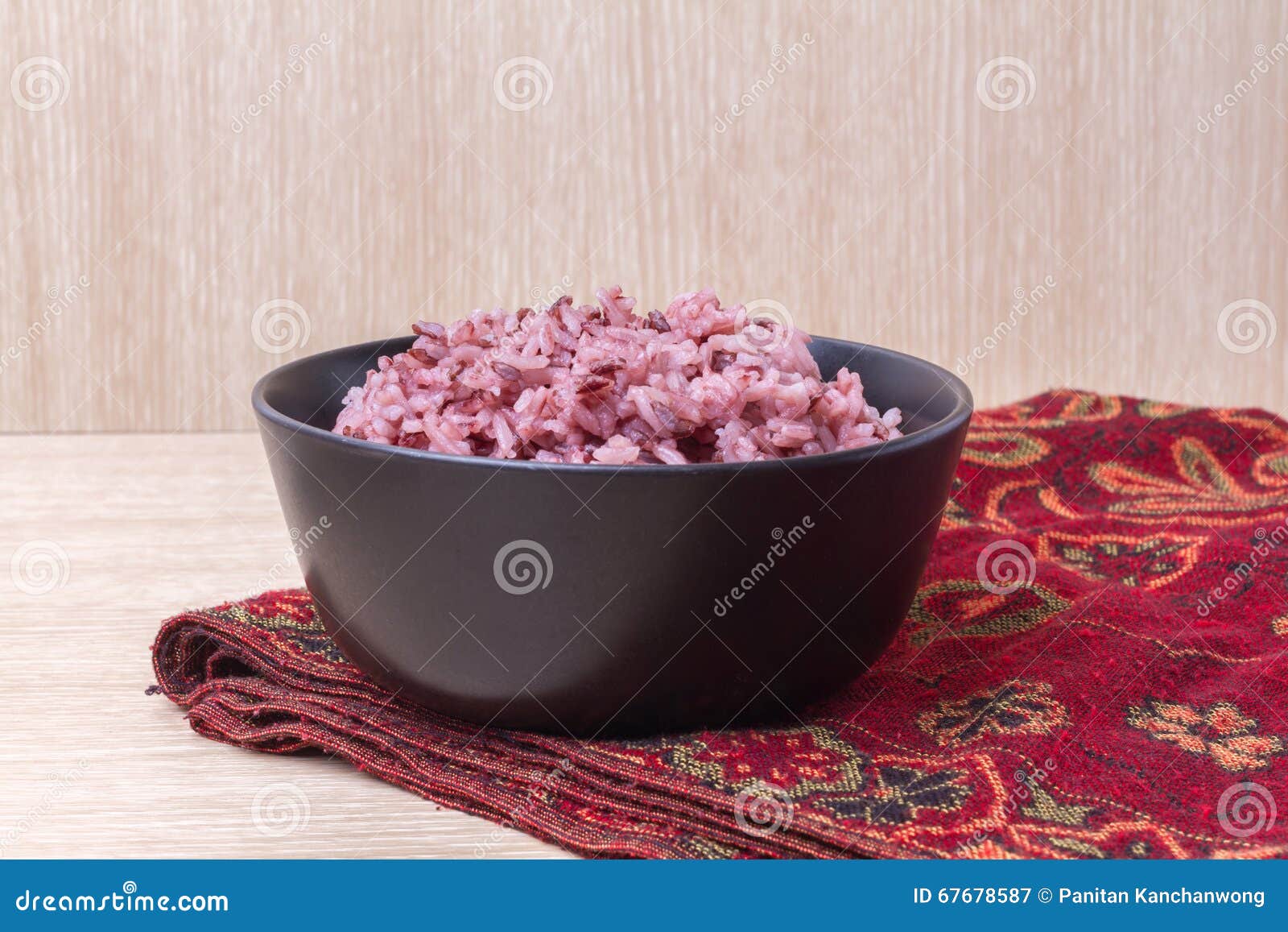 Cooked Jasmine Rice Mixed Rice Berry. Stock Image - Image of culture ...