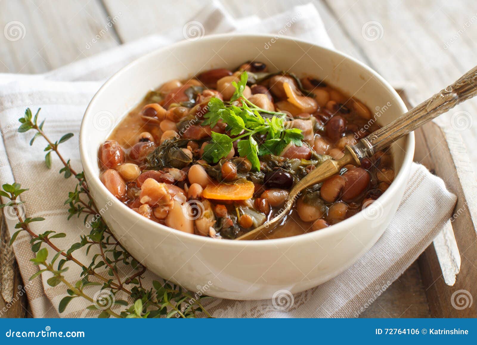 Cooked Legumes and Vegetables in a Bowl Stock Photo - Image of stew ...
