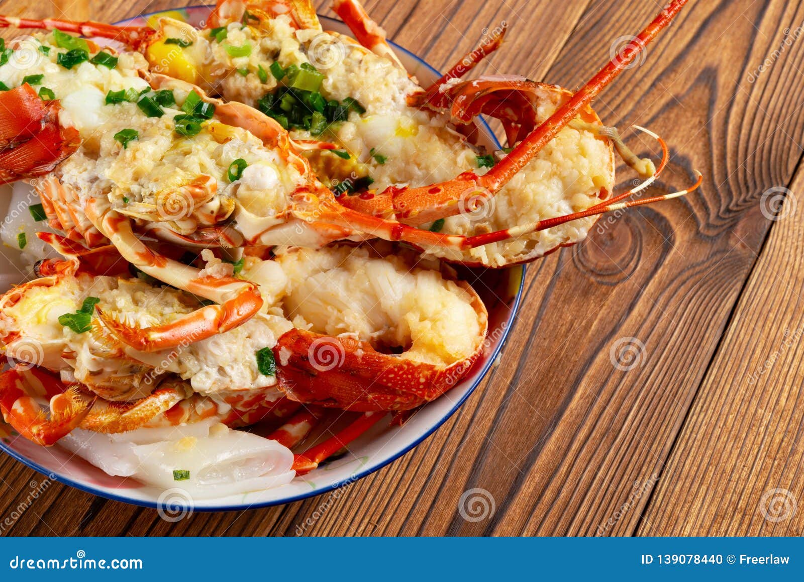 Cooked lobsters close up stock photo. Image of large - 139078440
