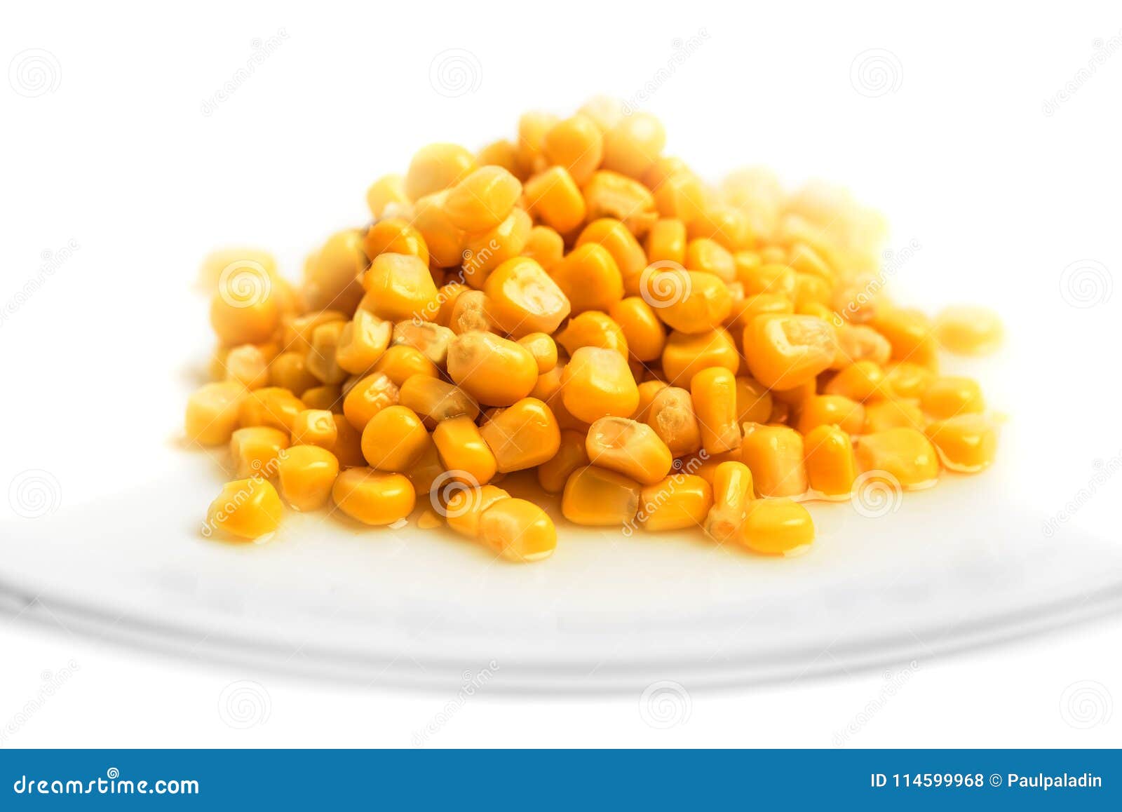 Cooked maize corn on plate stock photo. Image of nutrition - 114599968