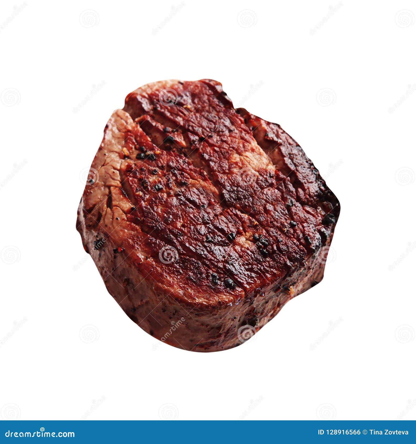 Cooked Meat Isolated on White Stock Photo - Image of grilling, isolated ...