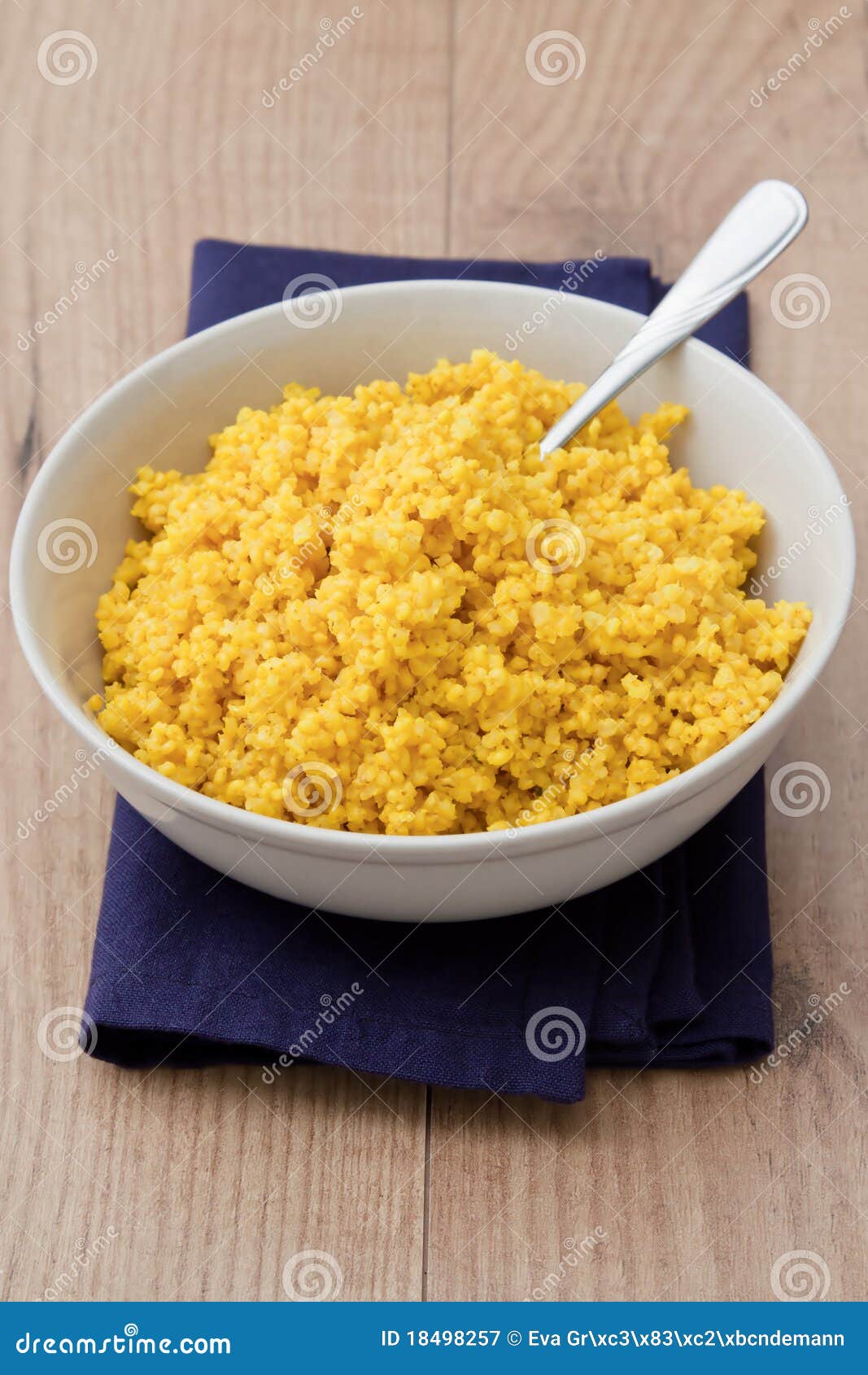 Cooked Millet stock image. Image of vegetarian, grain - 18498257
