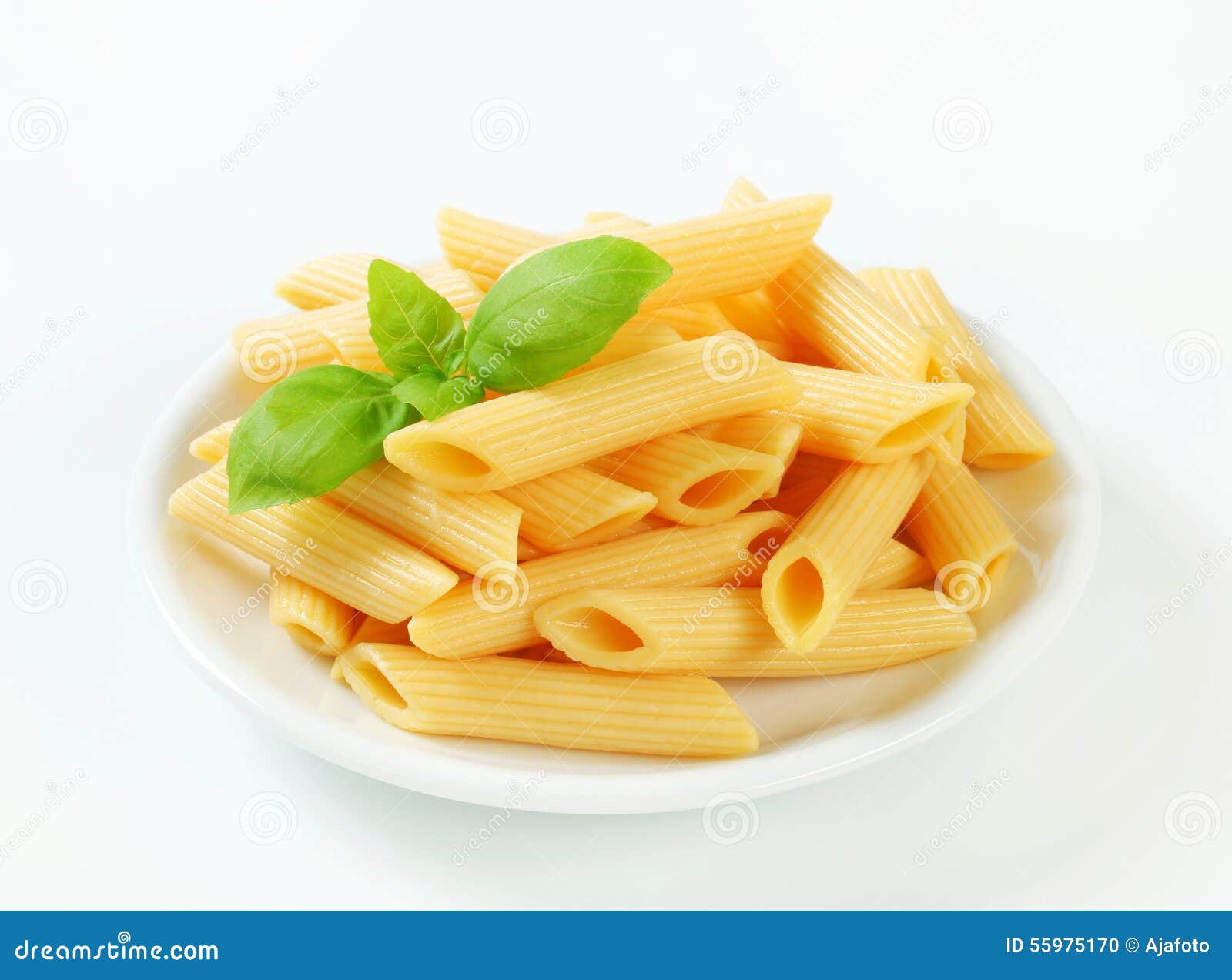 Cooked penne pasta stock photo. Image of food, studio - 55975170