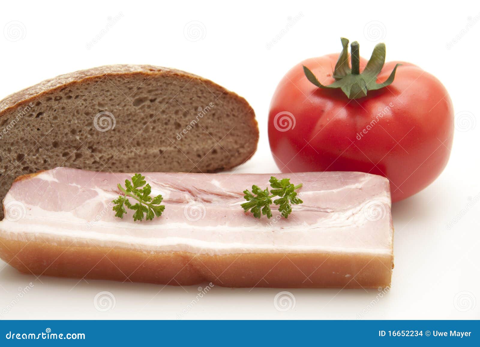 Cooked Pig Meat with Tomato Stock Photo - Image of eating, skin: 16652234