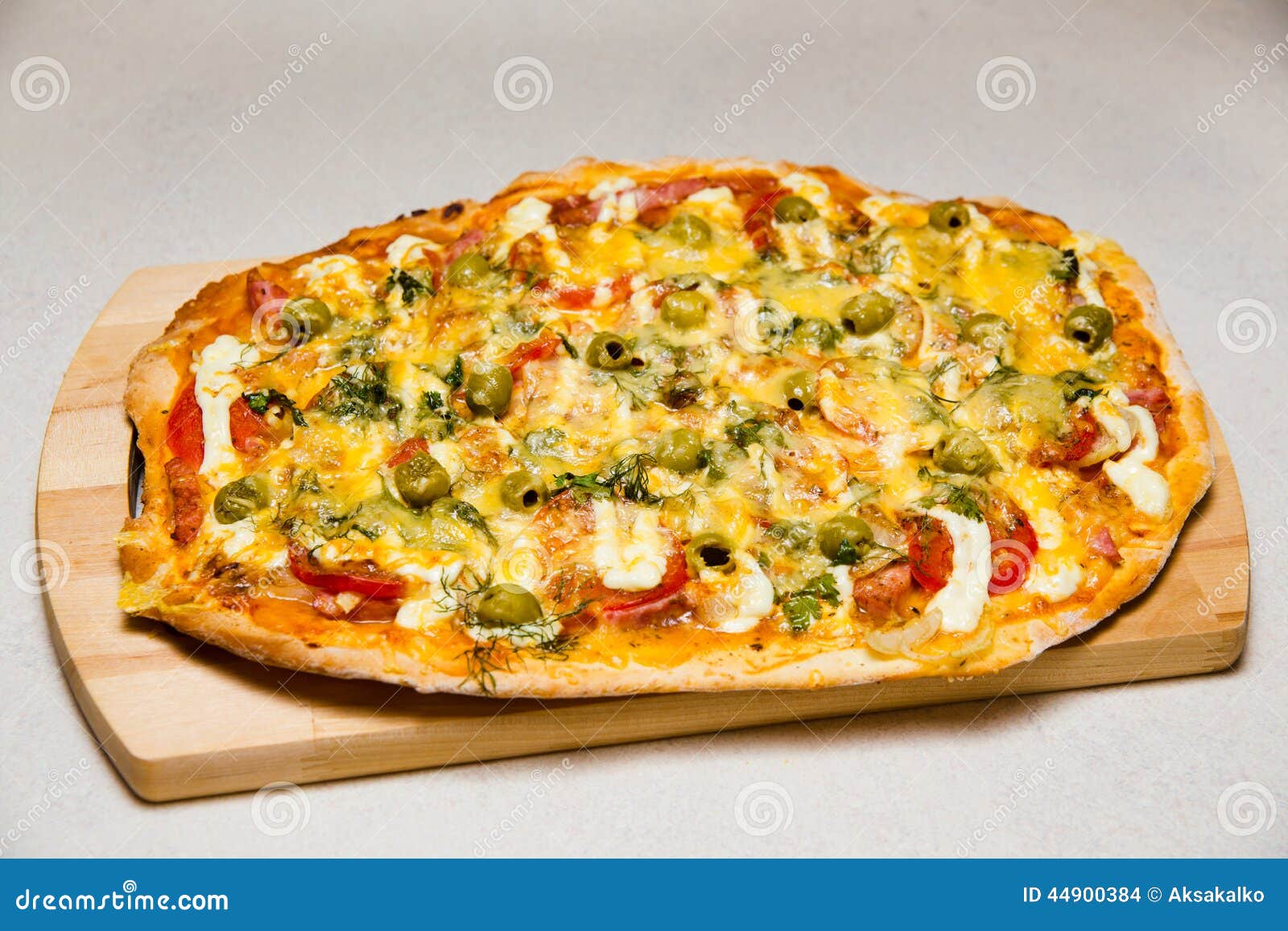 Cooked pizza stock photo. Image of bake, crisp, olives - 44900384