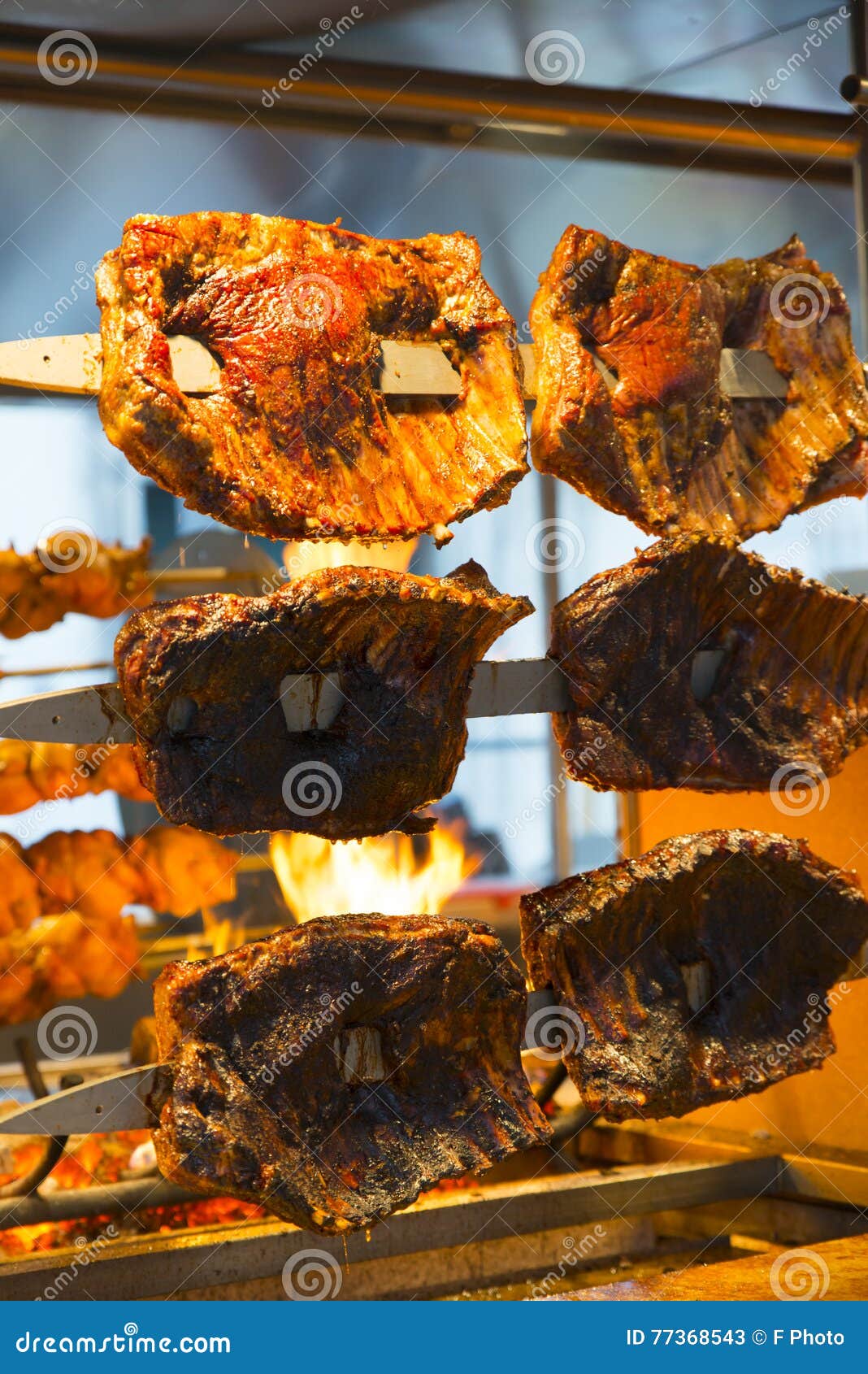 Cooked pork and prepared stock image. Image of sausage - 77368543