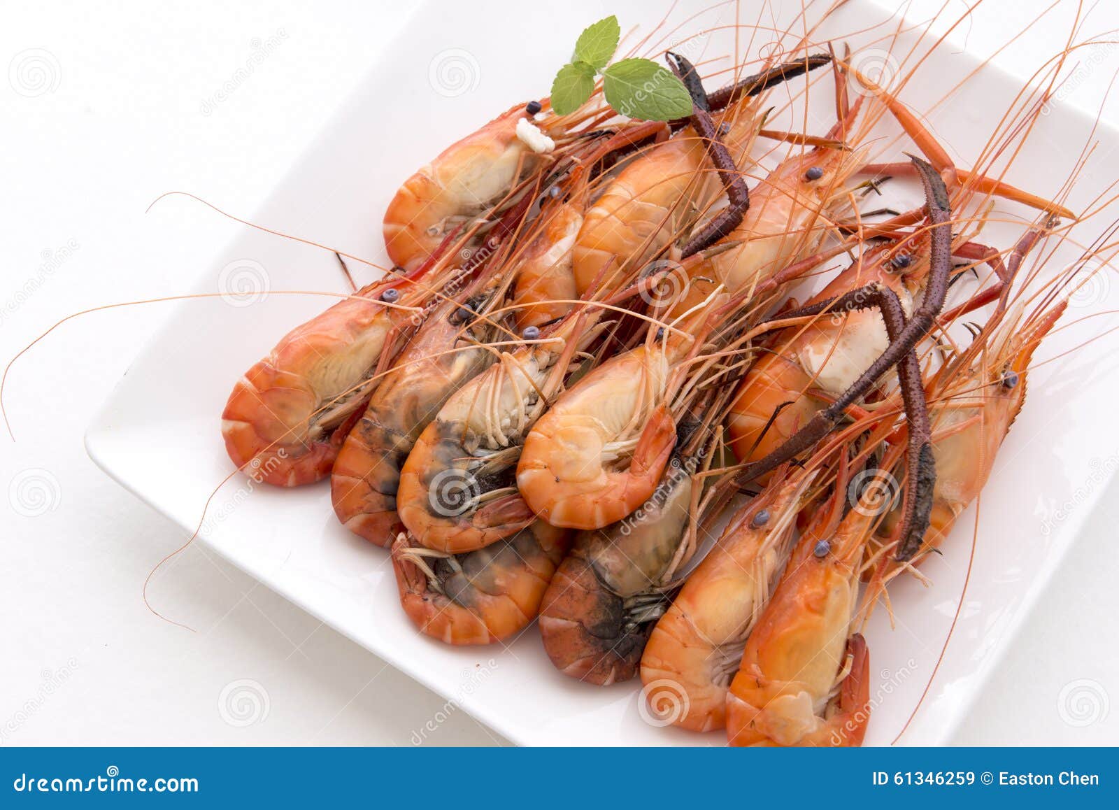 The cooked prawn stock image. Image of dishes, health - 61346259