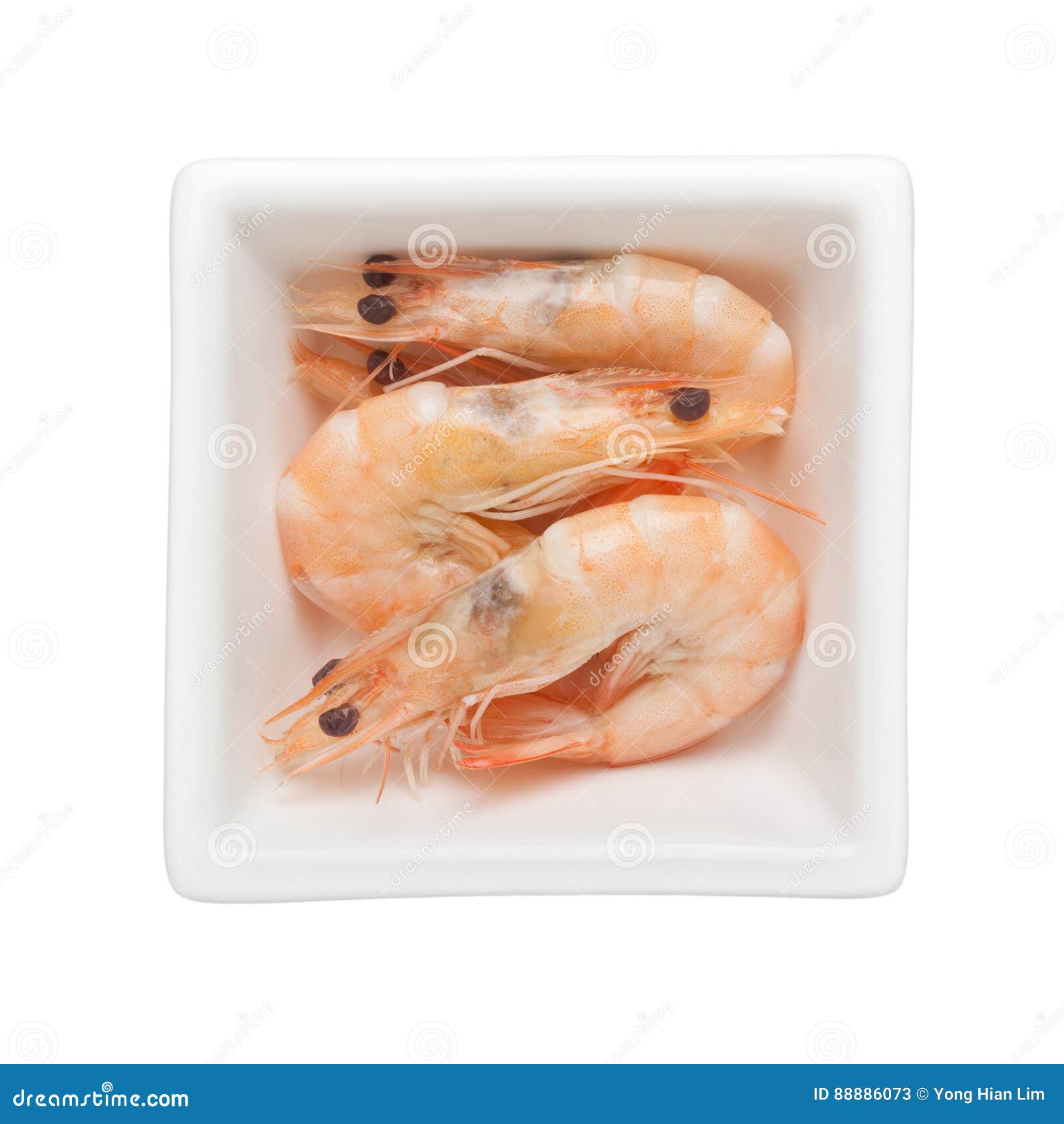Cooked prawn stock image. Image of white, isolated, seafood - 88886073