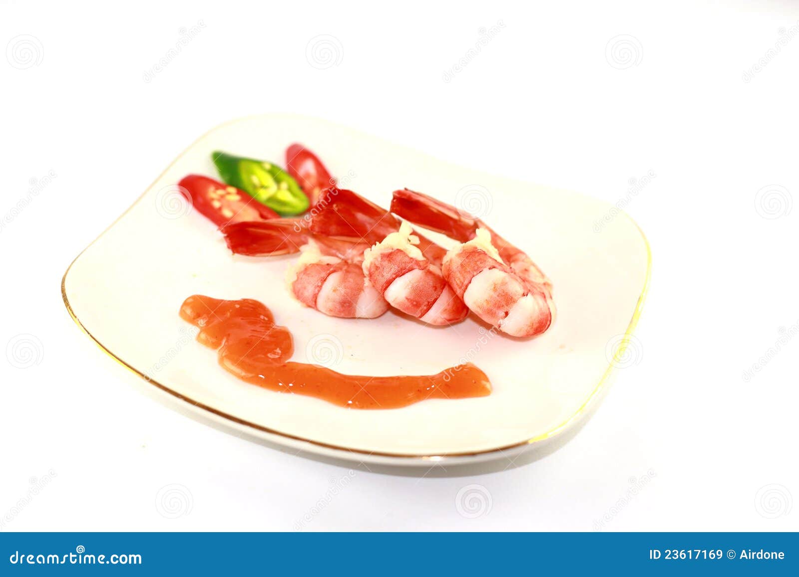 Cooked prawn presentation stock image. Image of food - 23617169