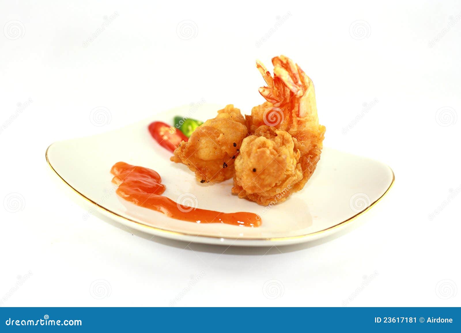 Cooked prawn presentation stock image. Image of meat - 23617181