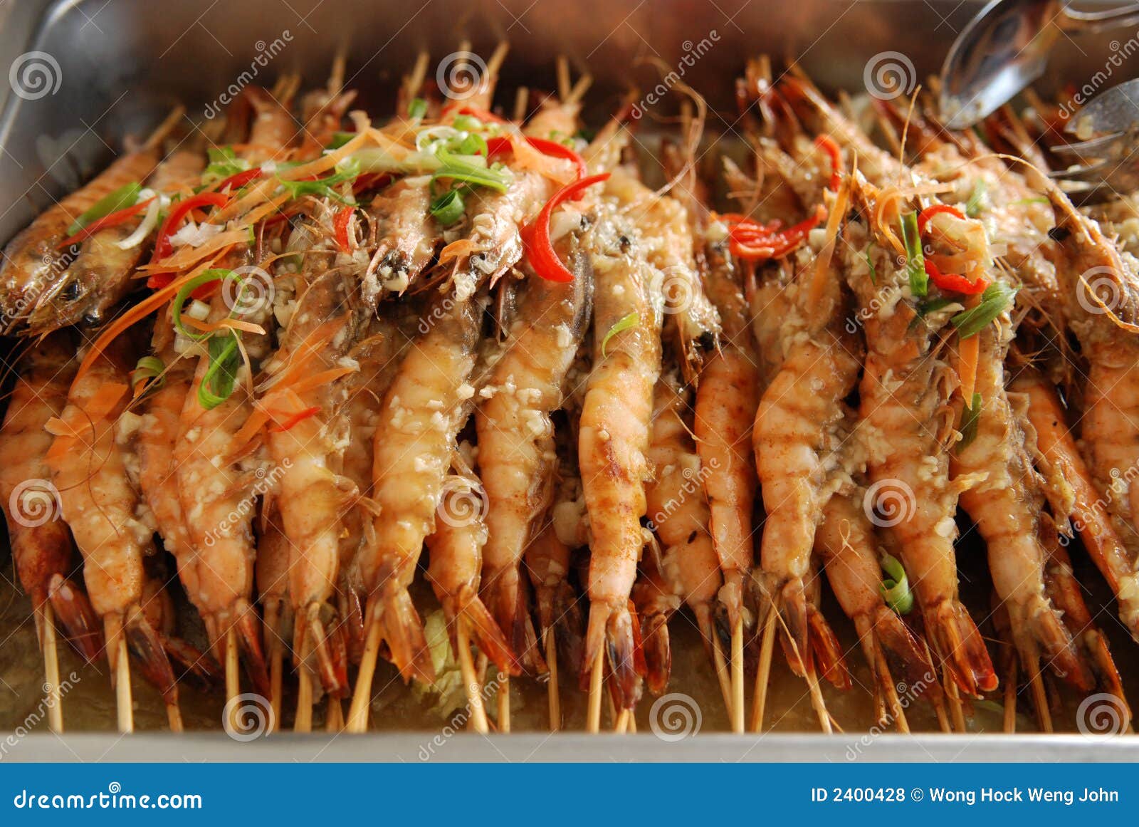 Cooked prawns stock photo. Image of lunch, seafood, prawns - 2400428