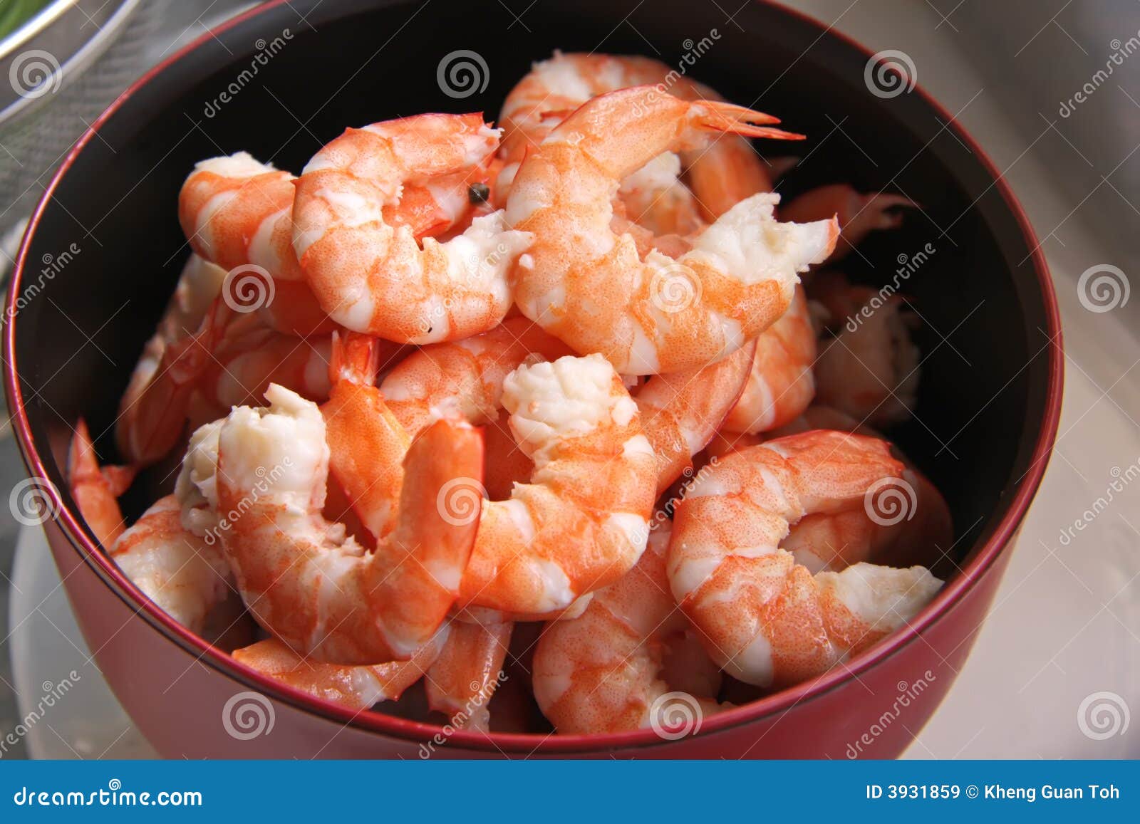 Cooked prawns stock image. Image of piled, shrimp, prawns - 3931859