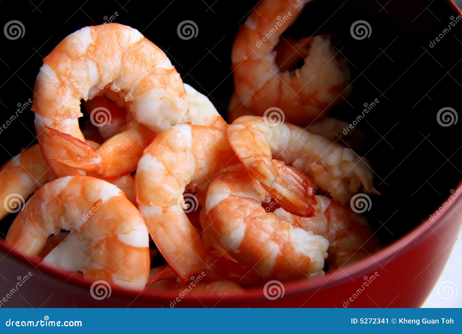 Cooked prawns stock image. Image of shrimp, cooked, fresh - 5272341