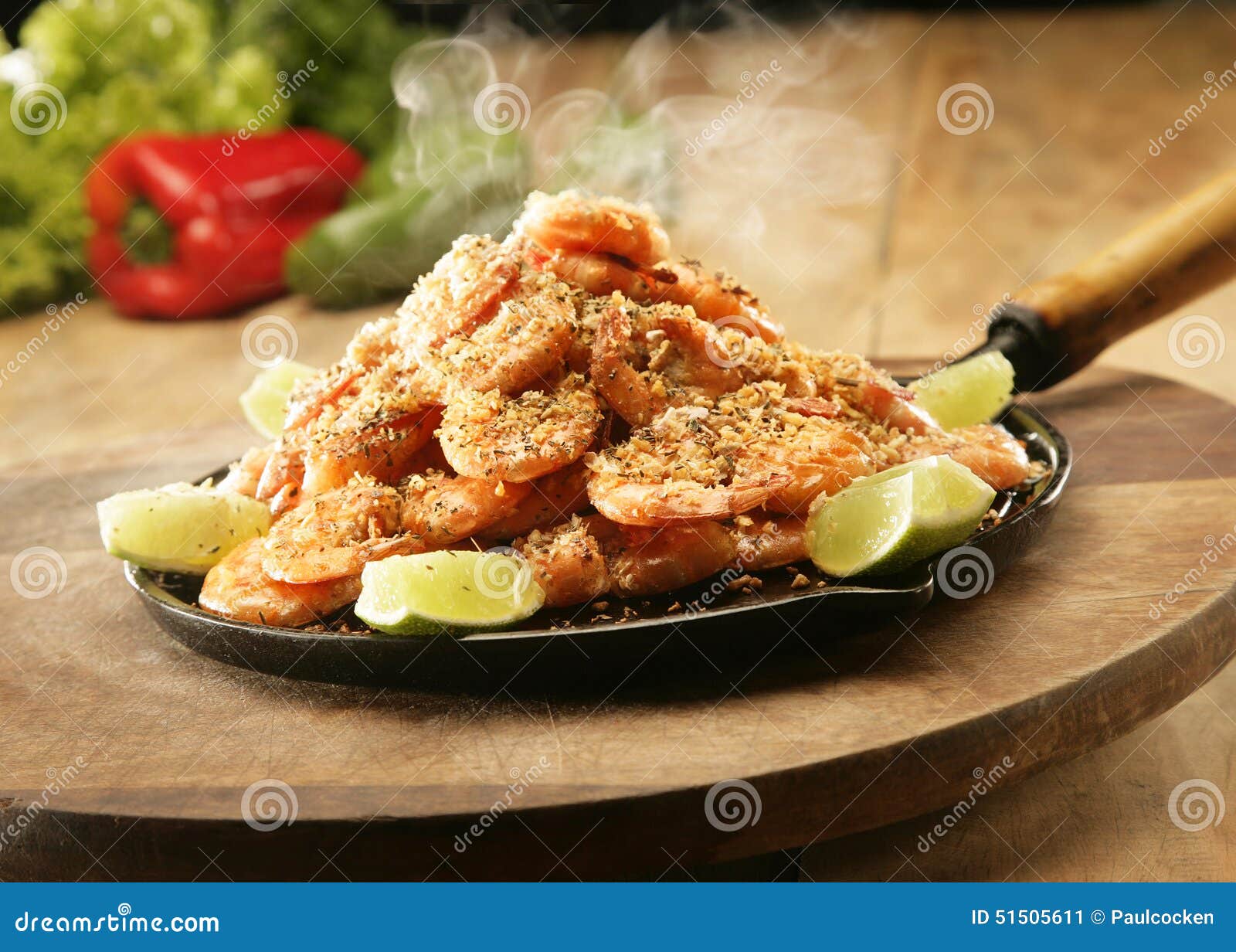 COOKED PRAWNS stock image. Image of steam, fish, starter - 51505611