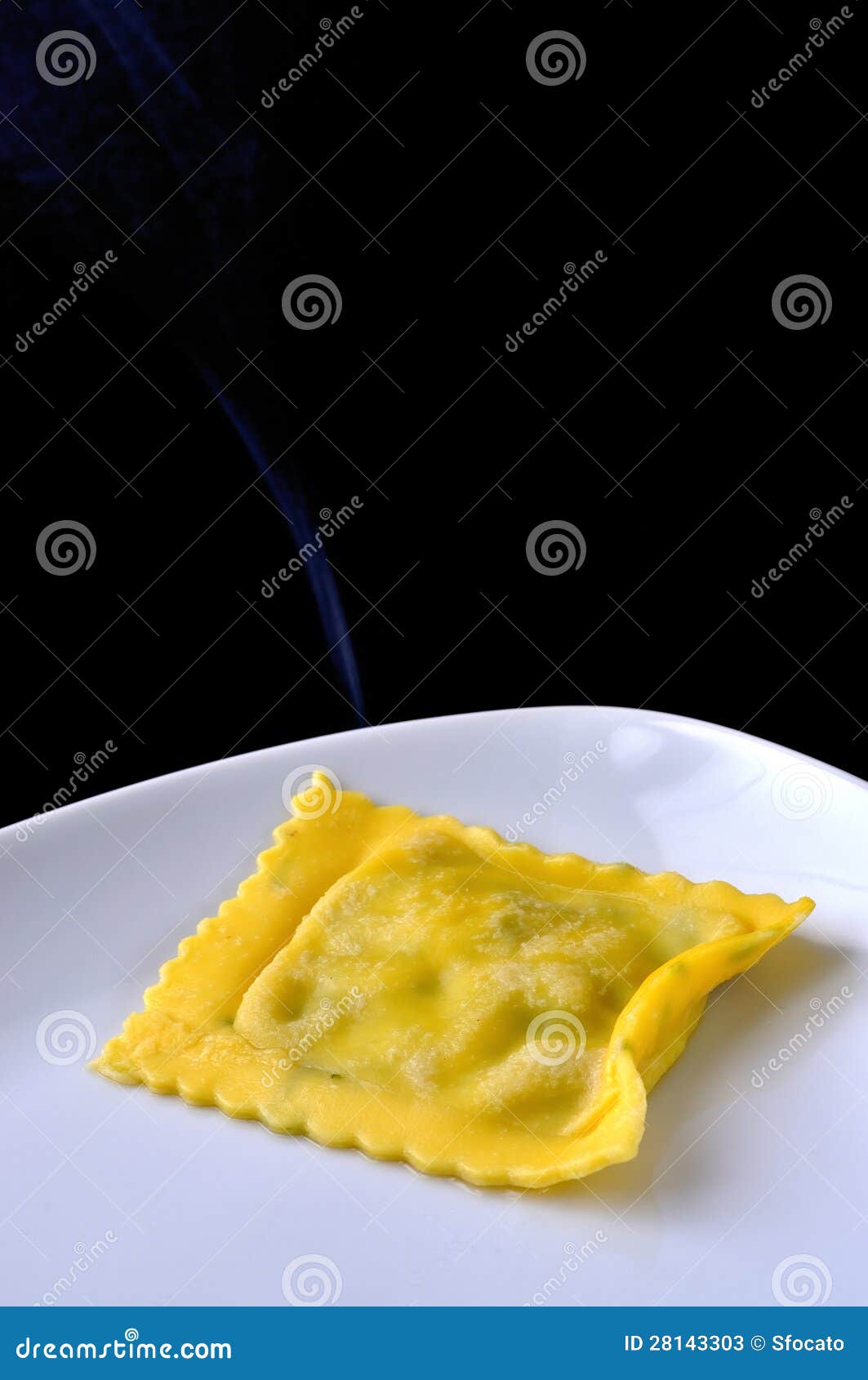 Cooked Ravioli, Italian Egg Pasta Stock Image - Image of macaroni ...