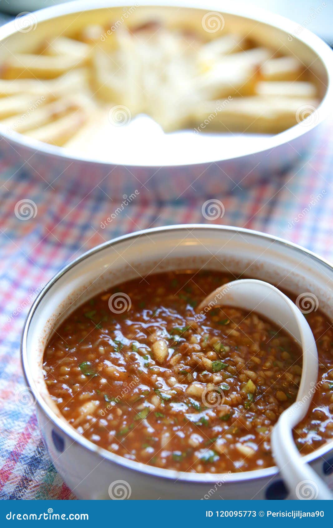 Cooked Red Beans in a Metal Pot. Stock Image - Image of domestic ...