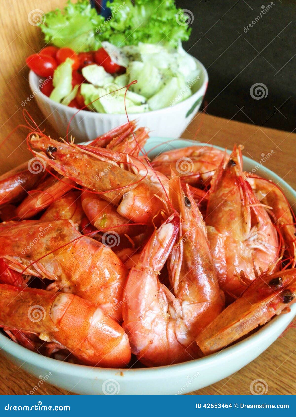 Cooked red prawn stock photo. Image of seafood, prawn - 42653464