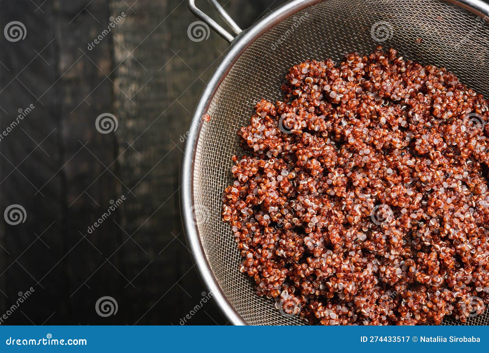 Cooked red quinoa stock image. Image of cooked, healthy - 274433517