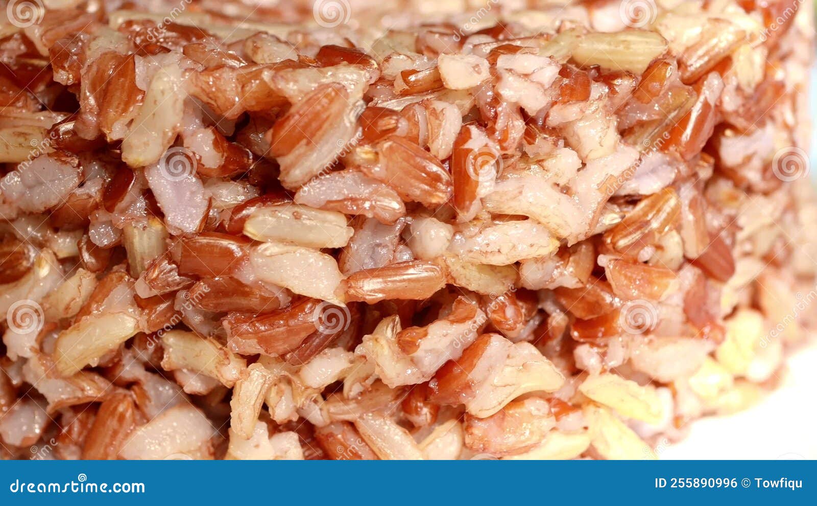 Cooked Red Rice in a Bowl on Table , Haradighi Rice Stock Footage ...