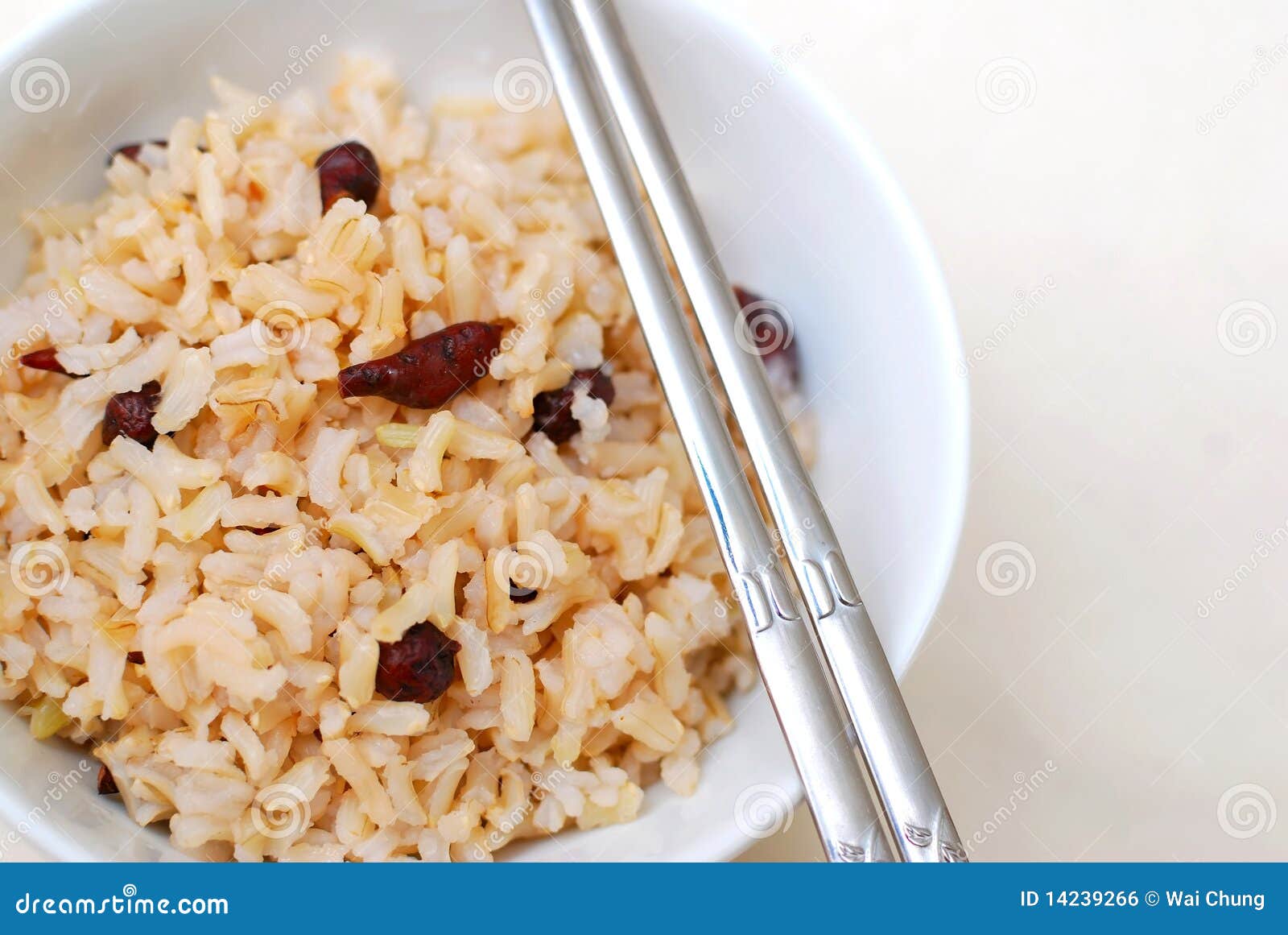 Cooked, Red Unpolished Rice Stock Photo - Image of grain, fiber: 14239266