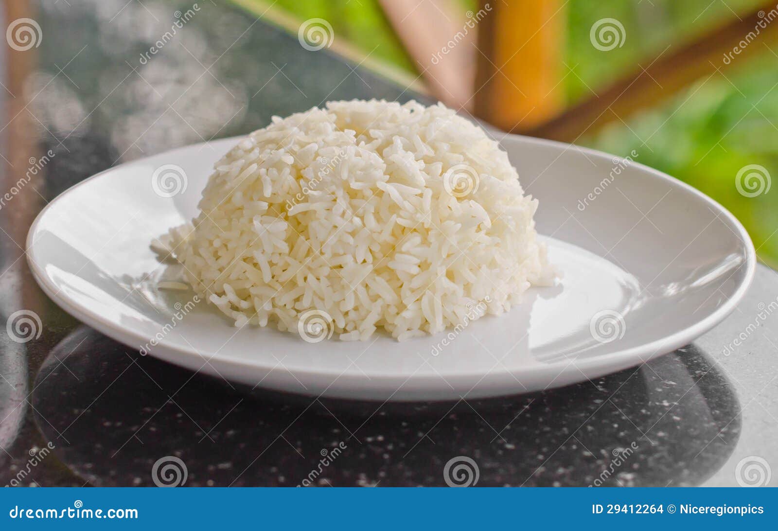 Cooked rice. stock photo. Image of cooked, dinner, carbohydrate - 29412264