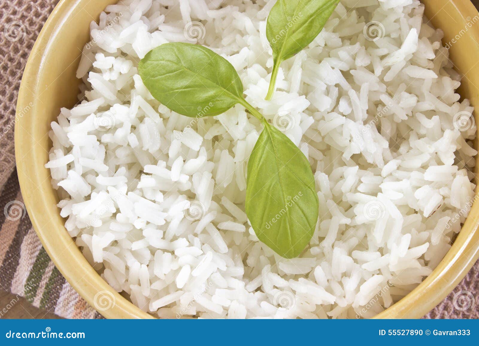 Cooked Rice in bowl stock photo. Image of white, cooked - 55527890