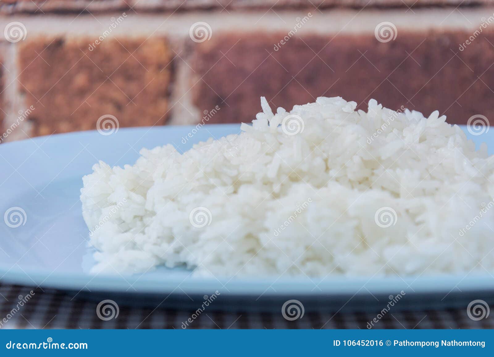 Boiled Rice with Spoon and Fork Stock Photo - Image of bowl, cereal ...