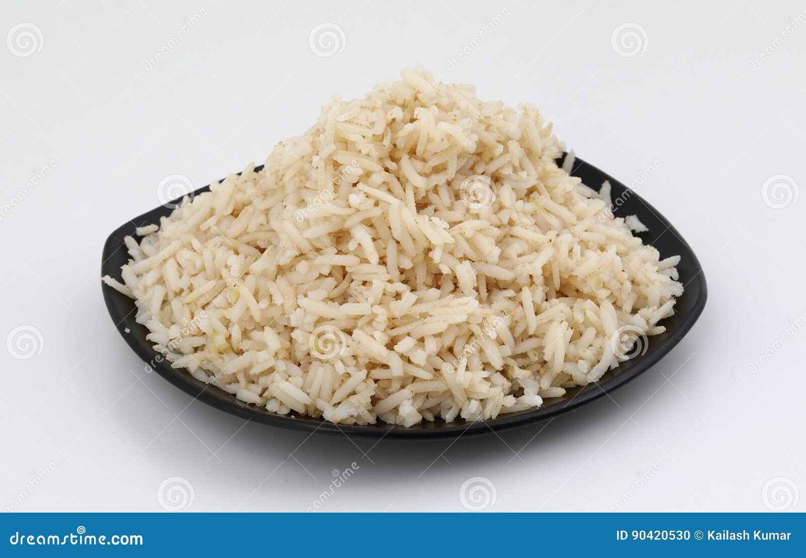 Cooked rice stock photo. Image of chopped, healthy, plate - 90420530