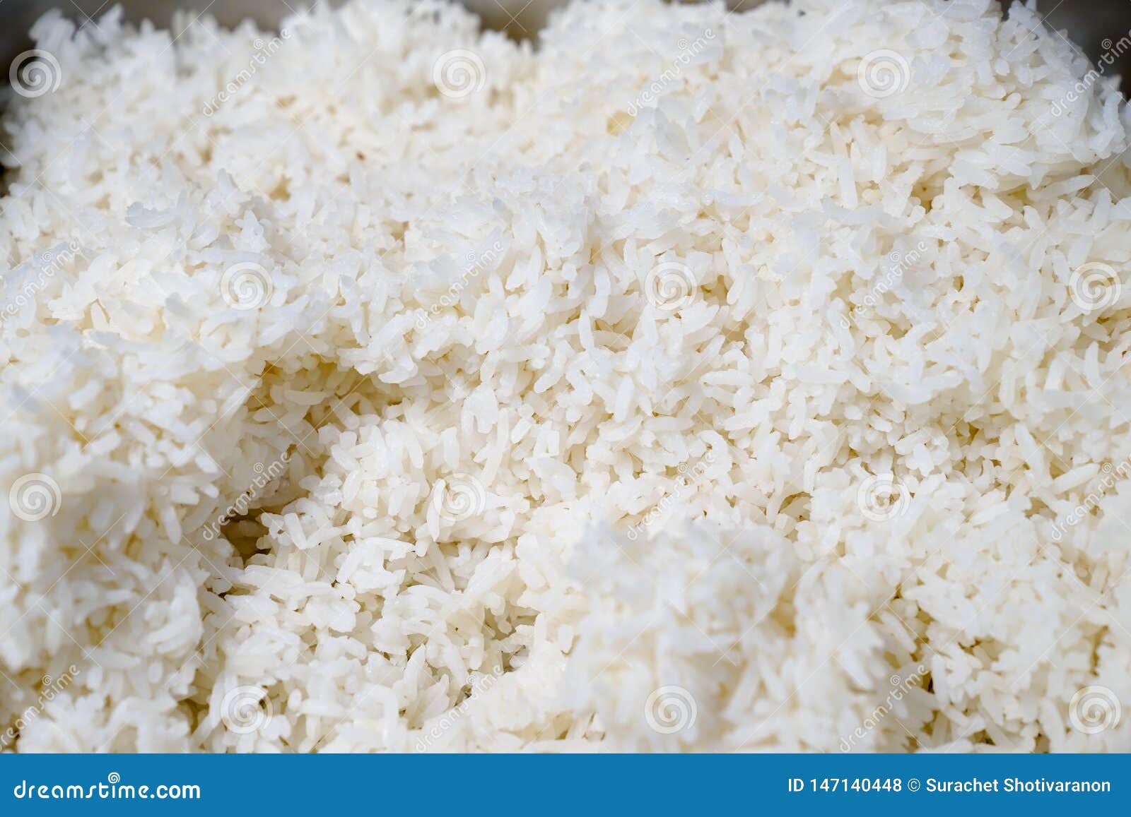Cooked rice, ready to eat stock photo. Image of fresh - 147140448