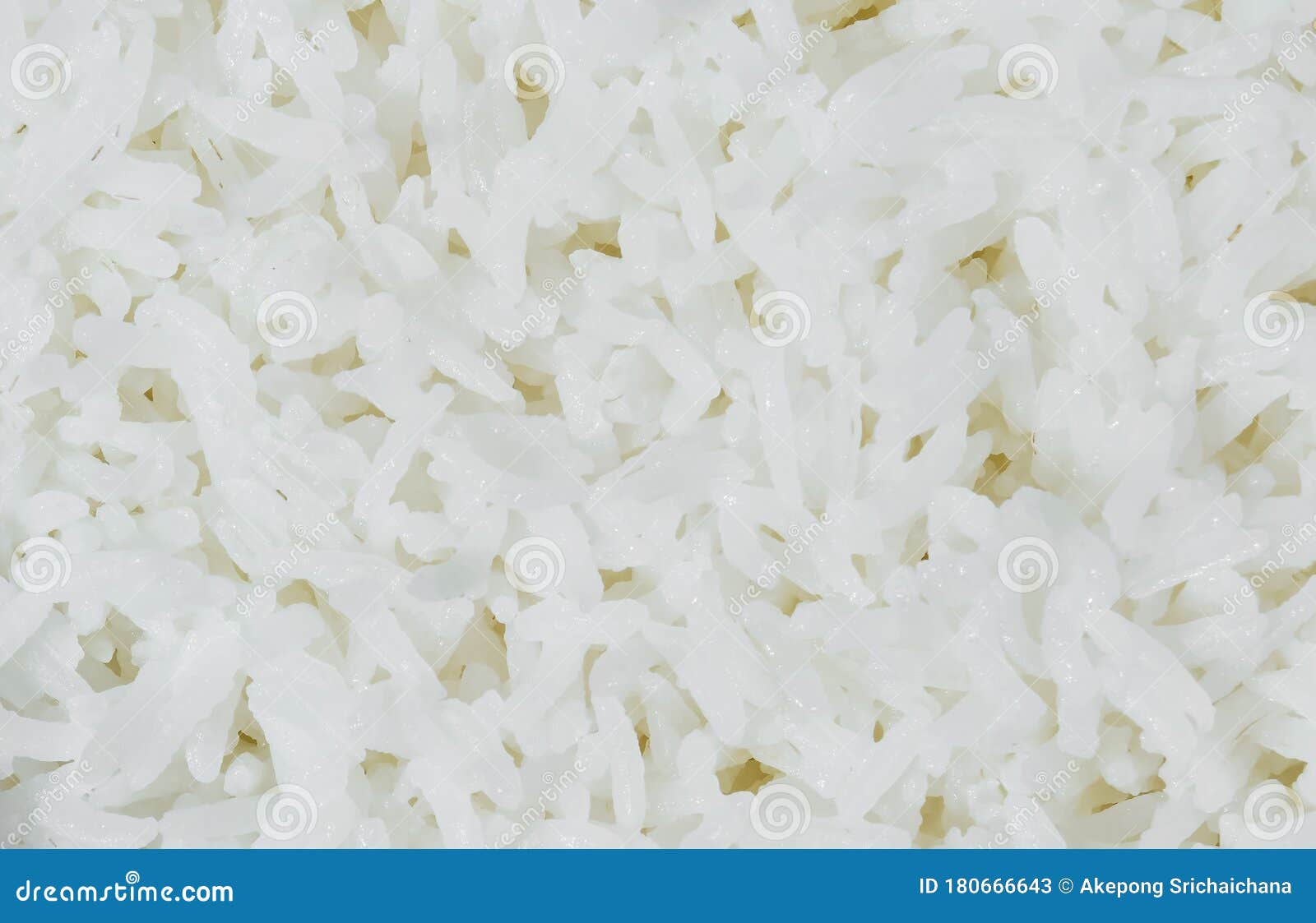 Cooked Rice on White Background Stock Image - Image of cuisine ...