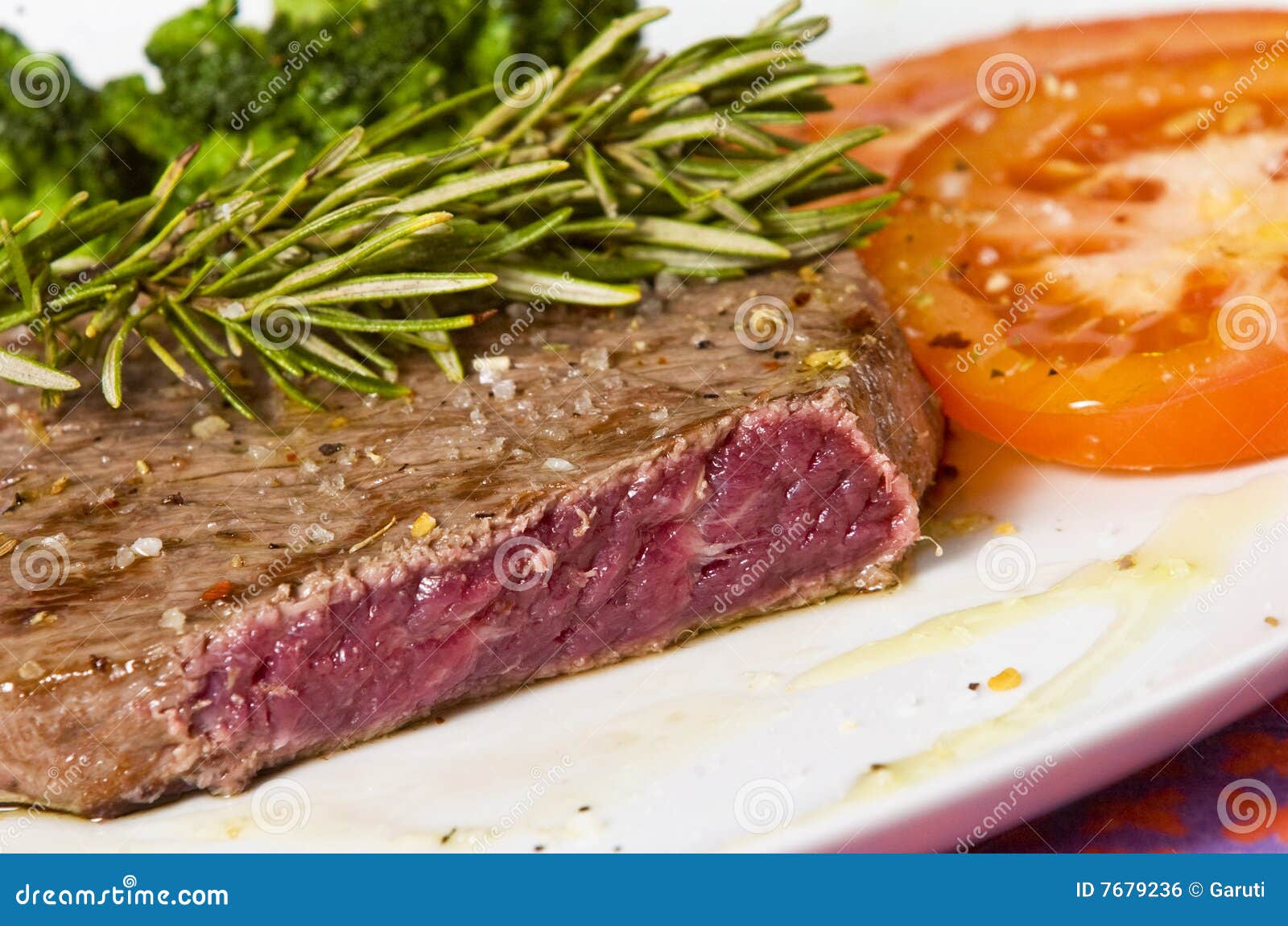 Cooked rump steak stock photo. Image of beef, meal, cholesterol - 7679236