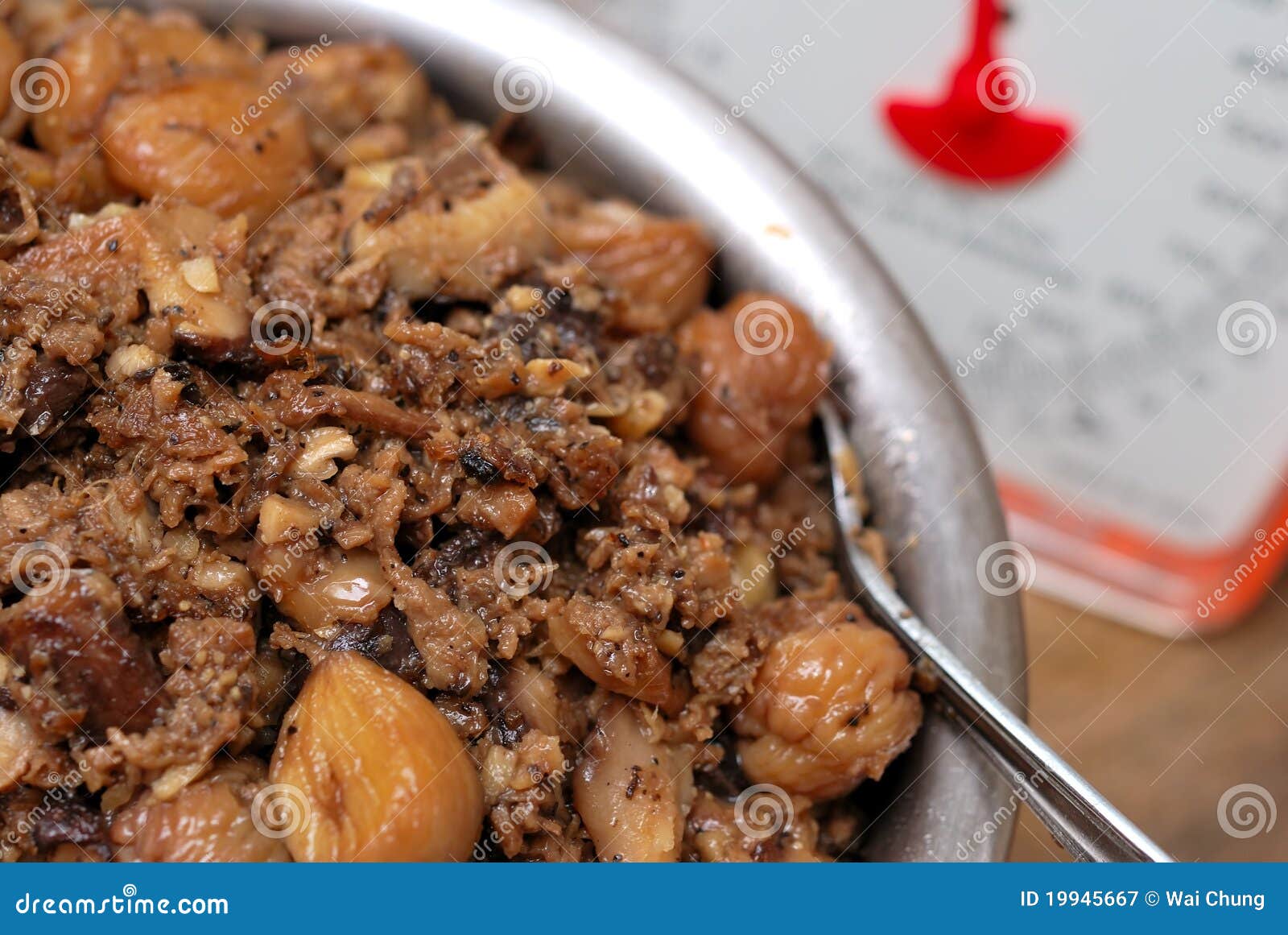 Cooked Seasoned Meat Filling Stock Image - Image of flavor, delicious ...