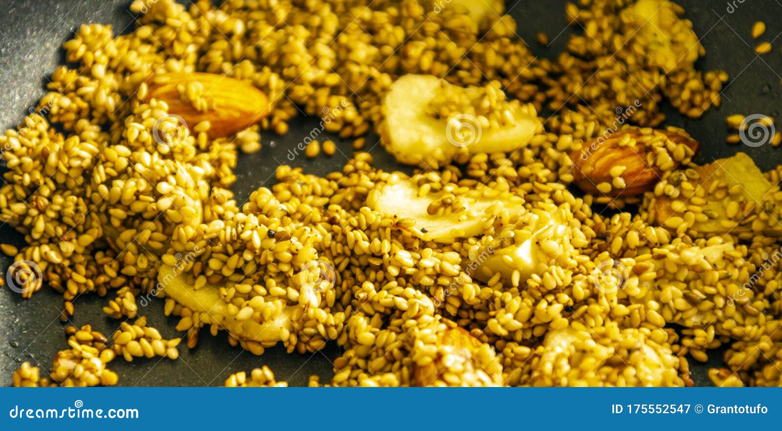 Cooked sesame seeds stock image. Image of green, garden - 175552547