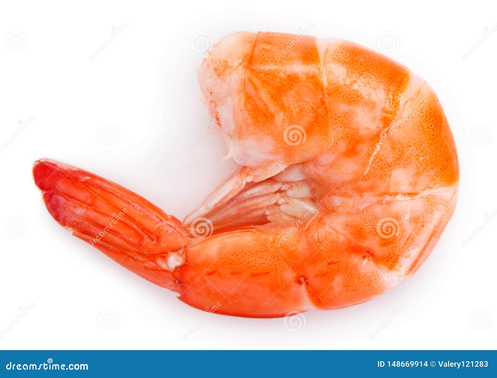 Cooked Shrimp on White Background Stock Photo - Image of product ...