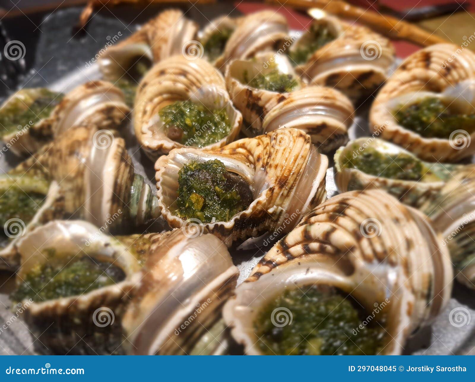Cooked Snails Also Known As Escargot Stock Image - Image of escargot ...