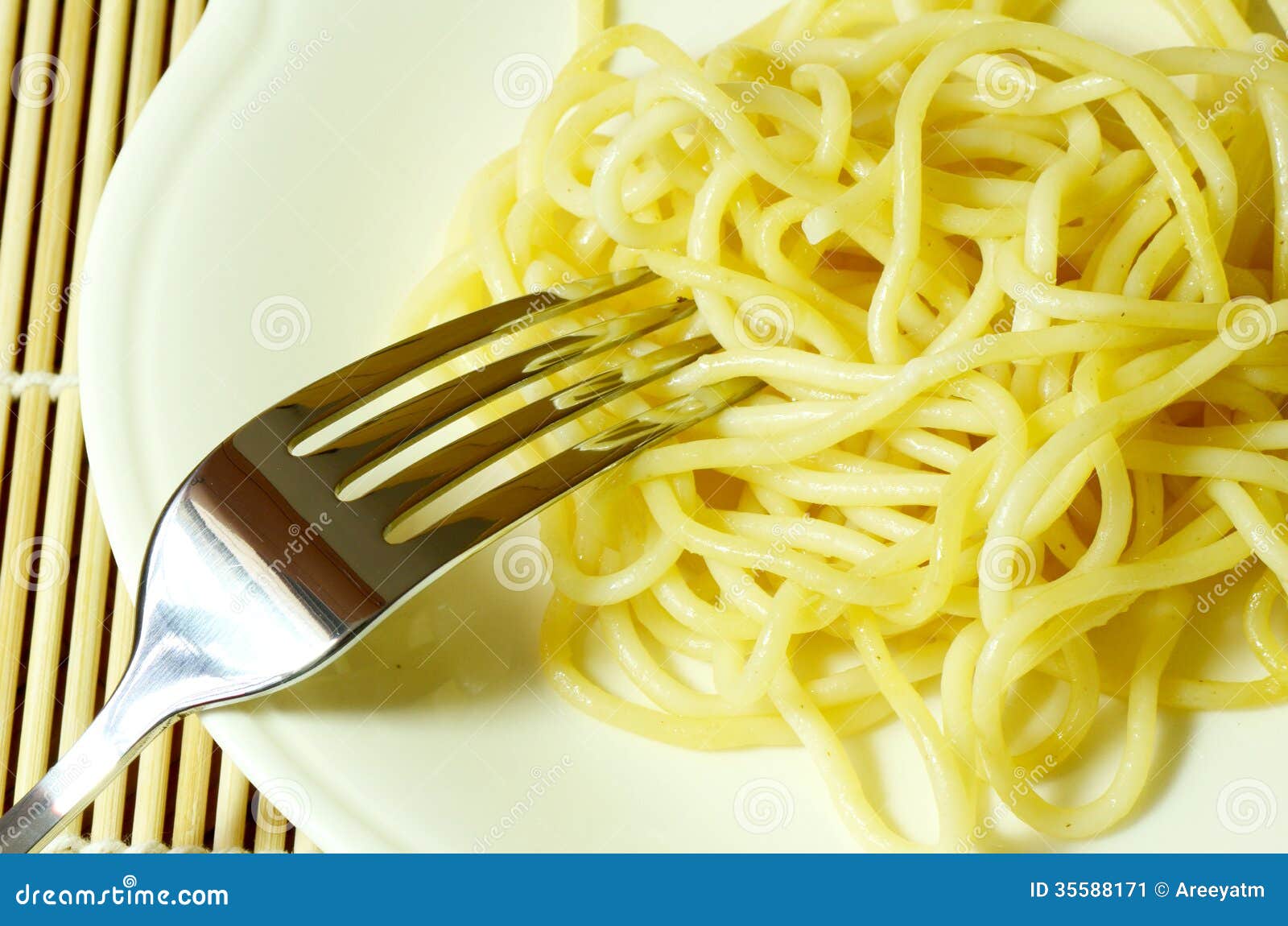 Cooked Spaghetti. stock image. Image of culinary, international - 35588171