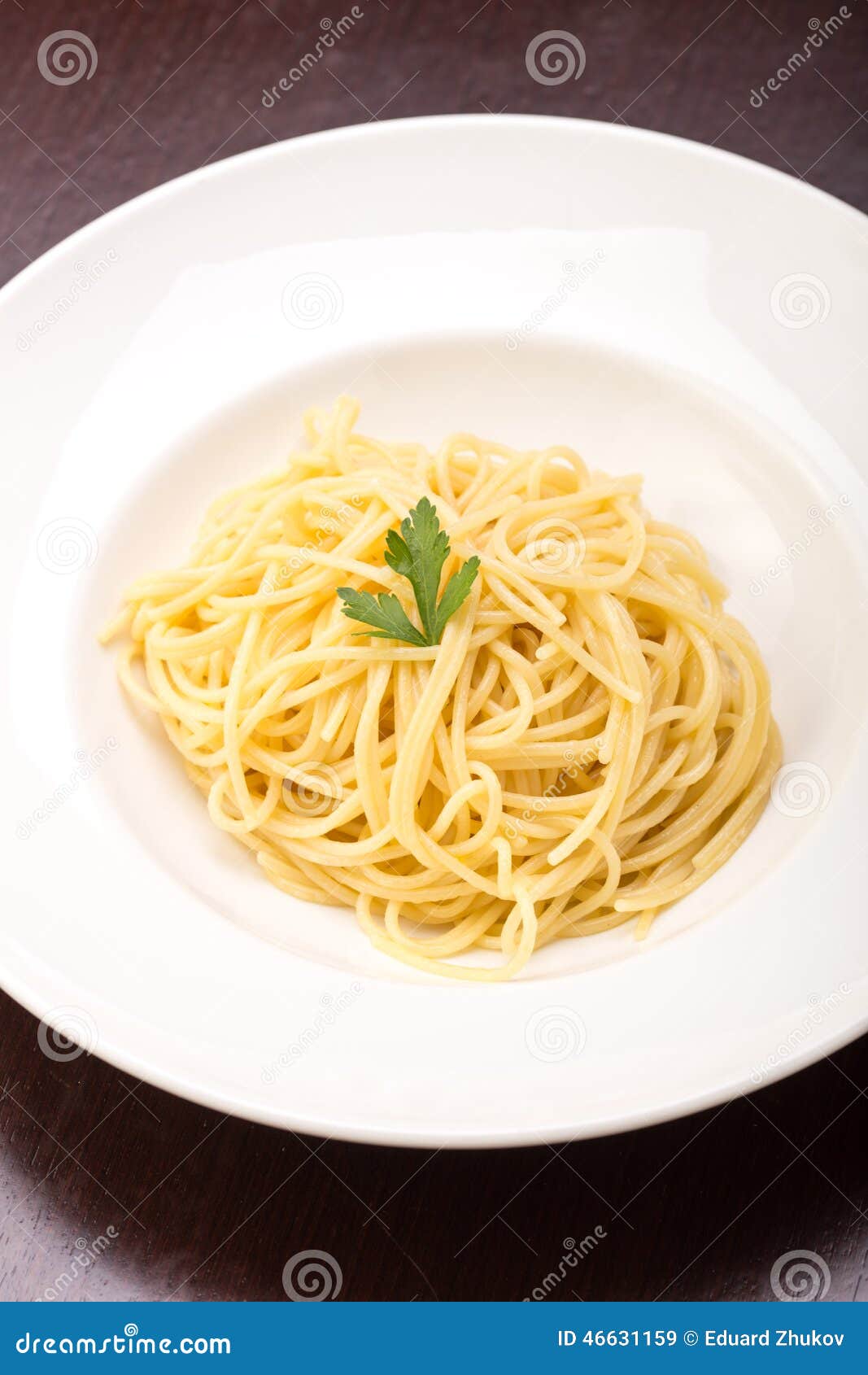 Cooked spaghetti pasta stock image. Image of close, cuisine - 46631159