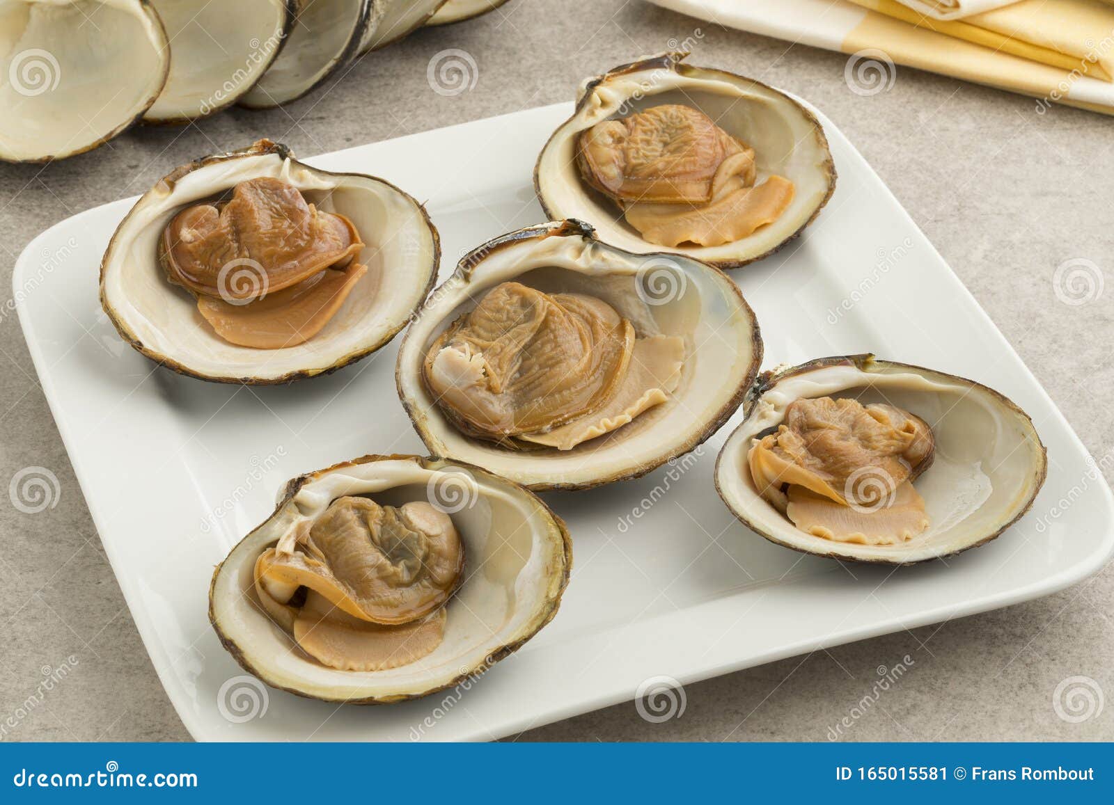 Cooked Spisula Solida or Surf Clams Stock Image - Image of delicious ...