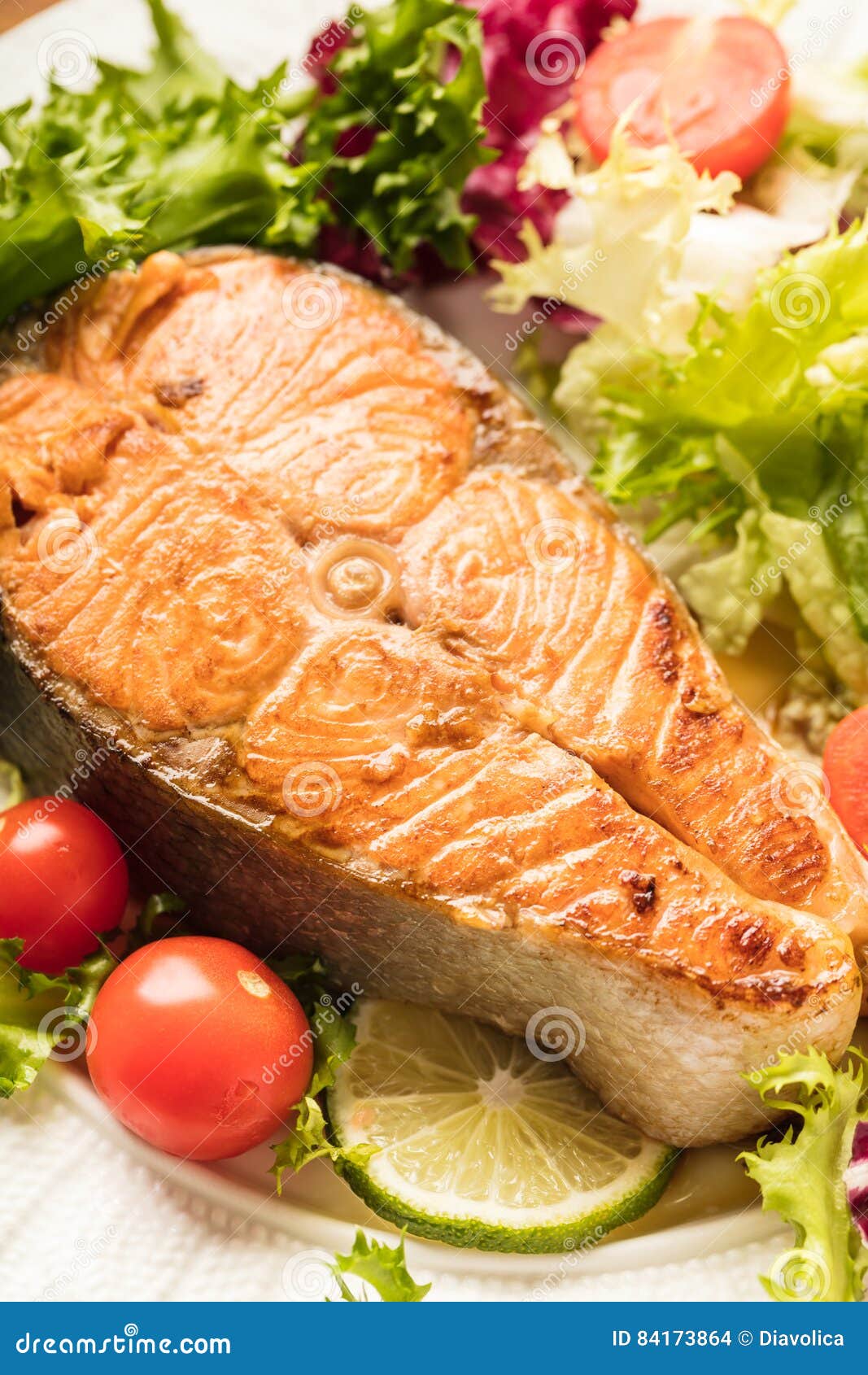 Cooked steak red fish stock photo. Image of appetizing - 84173864