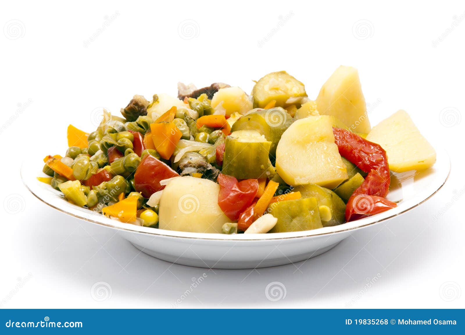 Cooked Stew Vegetables stock photo. Image of food, corgette - 19835268