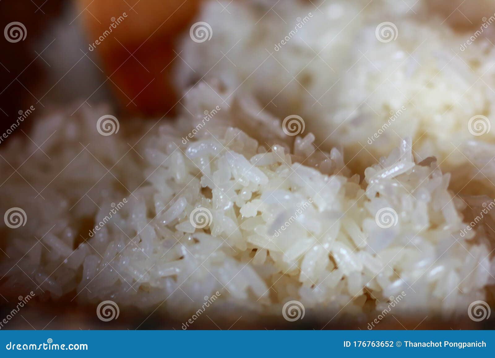 Cooked Sticky Rice Food in Thai Style Stock Photo - Image of health ...