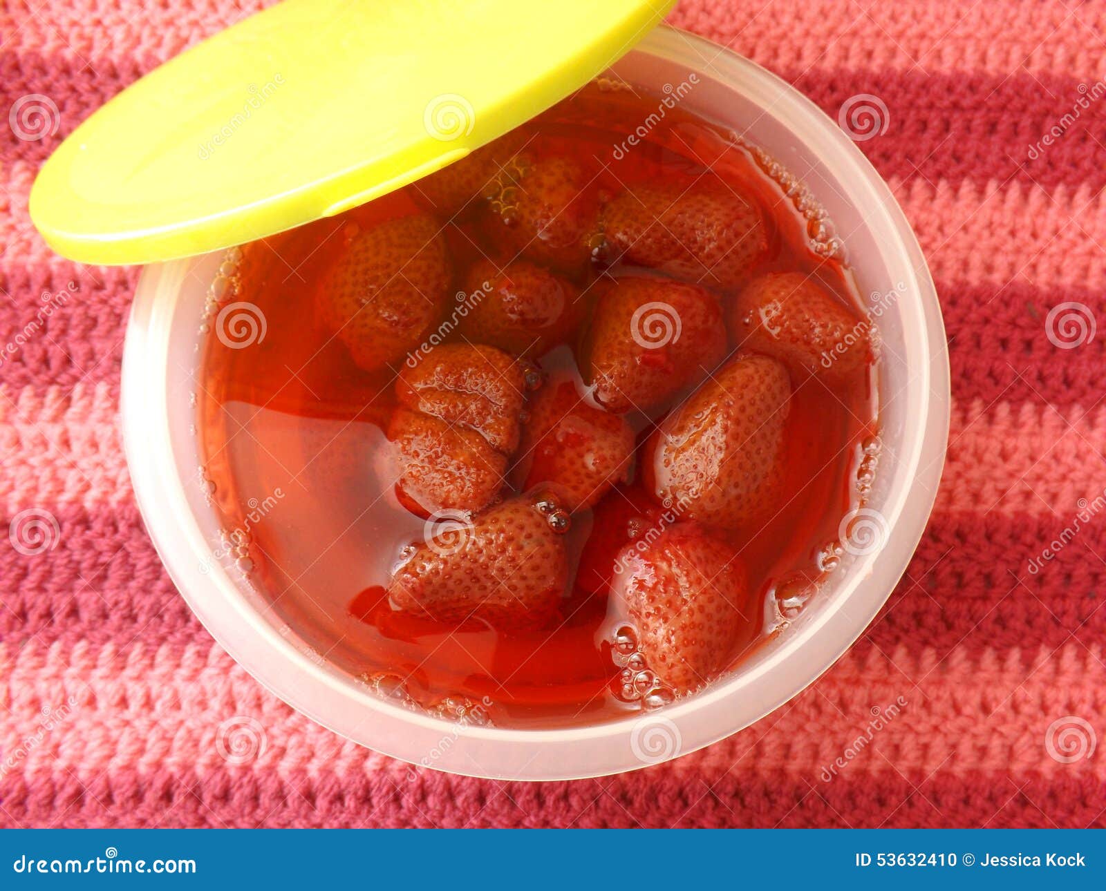 Cooked strawberries stock photo. Image of food, fruits - 53632410