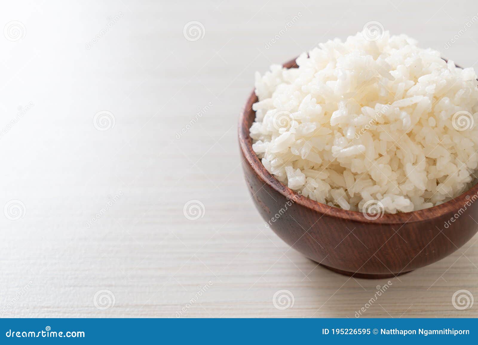 Cooked white rice bowl stock image. Image of culture - 195226595