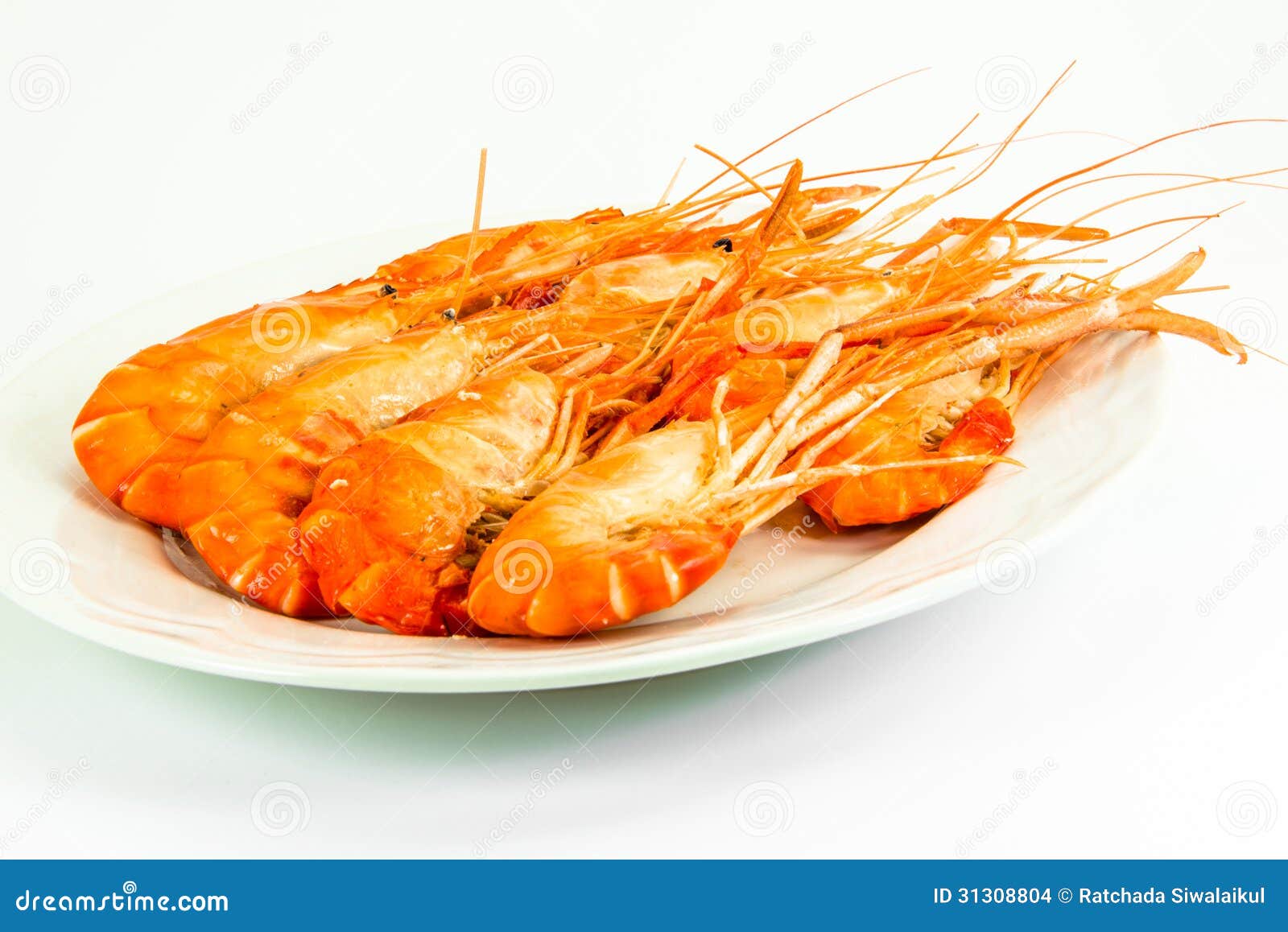 Cooked tiger prawns stock photo. Image of healthy, prawn - 31308804