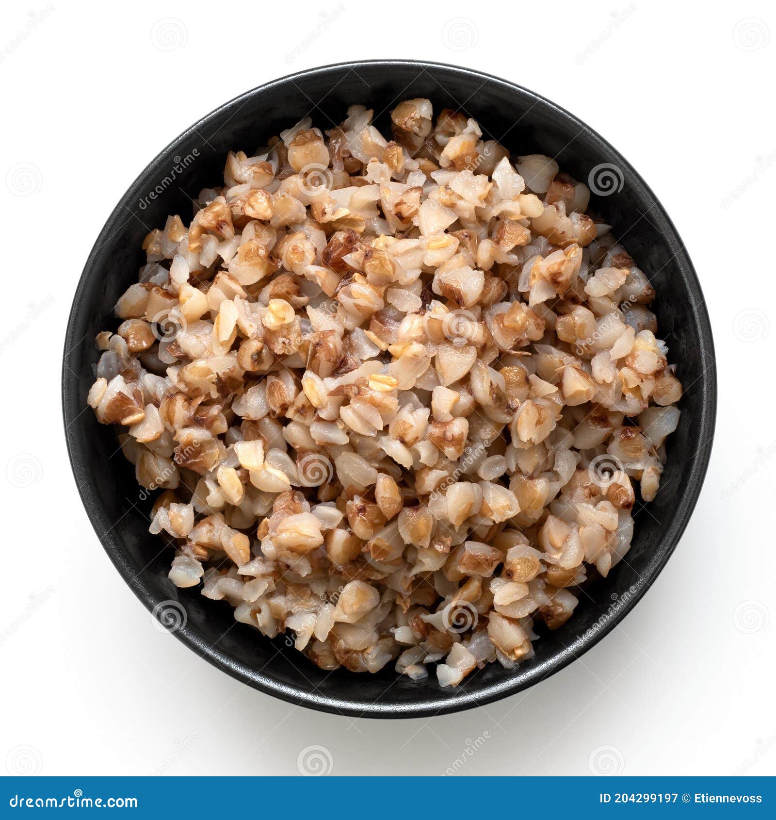 Cooked toasted buckwheat stock image. Image of buckwheat - 204299197