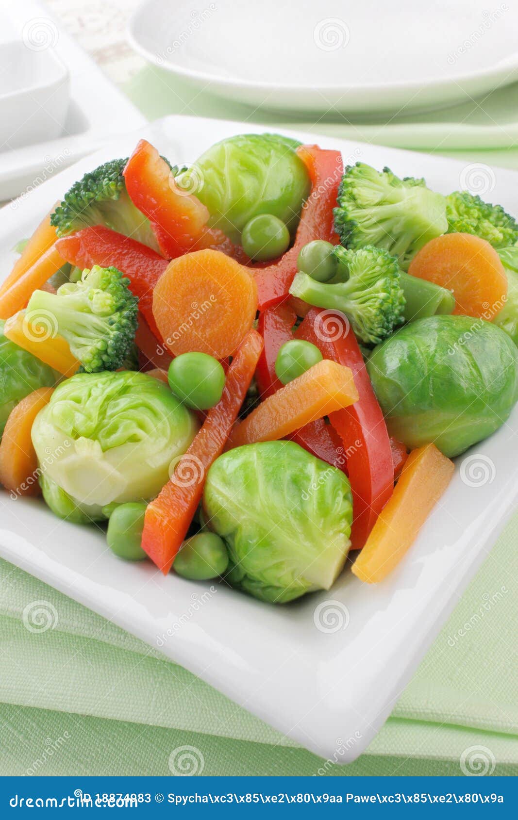 Cooked vegetables stock image. Image of vitamin, natural - 18874983