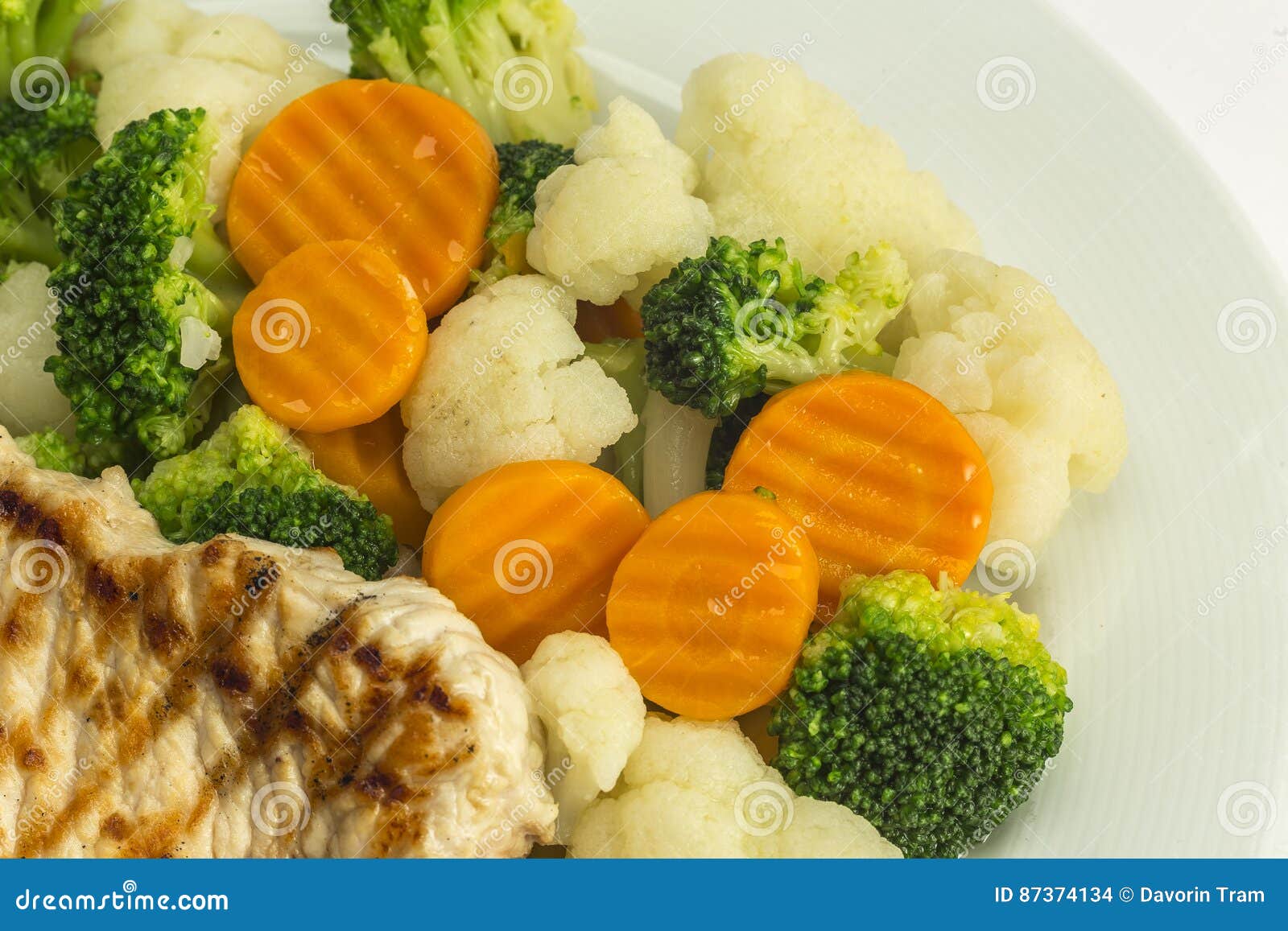 Cooked Vegetables Served on Plates Stock Photo - Image of health ...