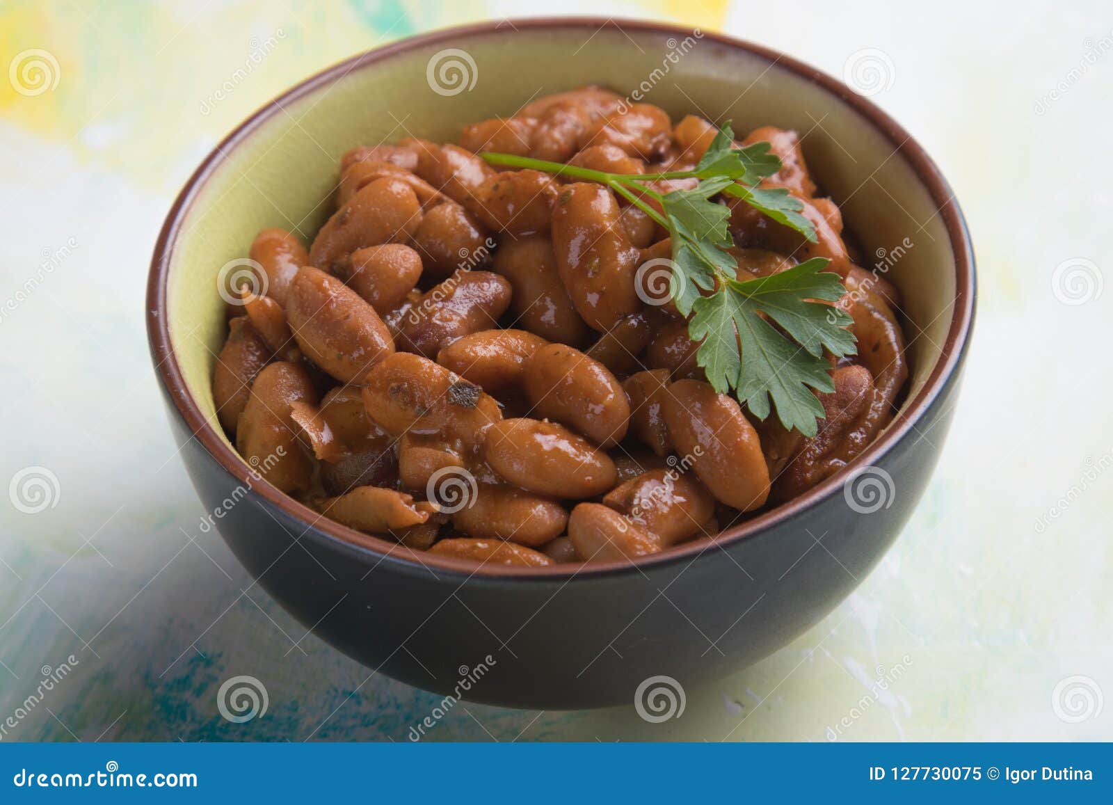 Cooked white beans stock image. Image of food, bean - 127730075